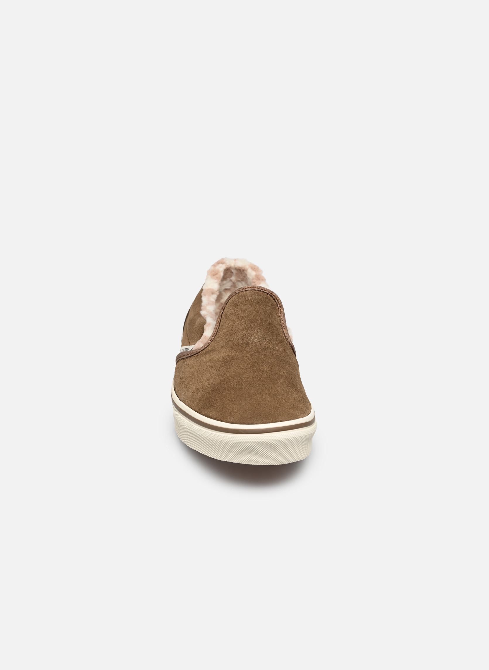 Vans Baskets toile Classic Slip-on homme marron | Sarenza France