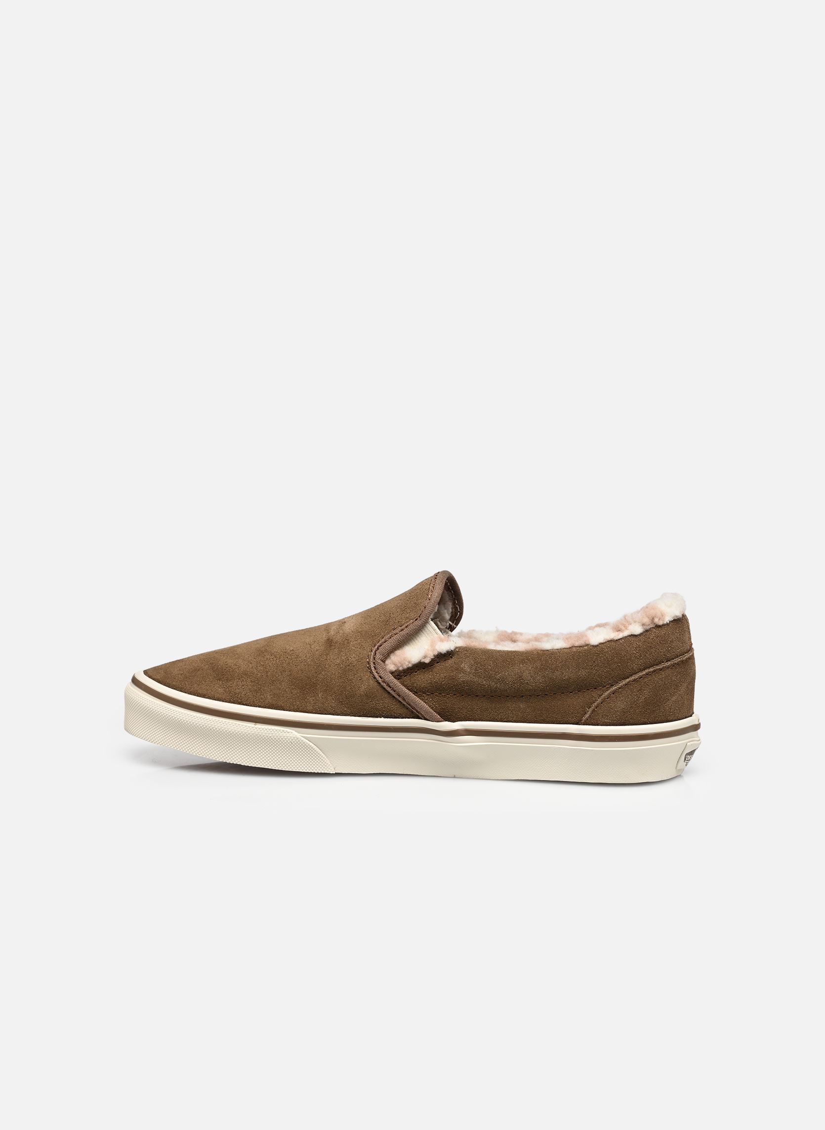 Vans Baskets toile Classic Slip-on homme marron | Sarenza France