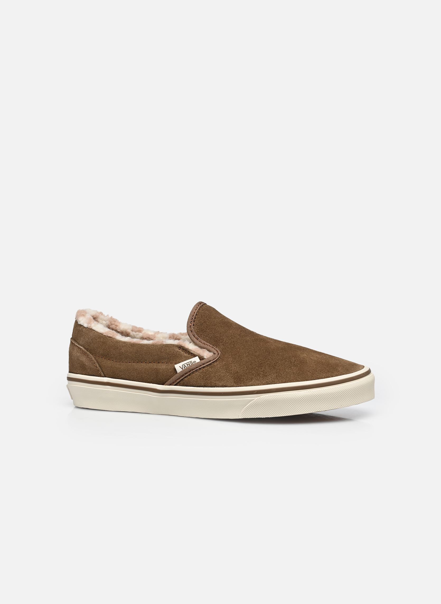 Vans Baskets toile Classic Slip-on homme marron | Sarenza France
