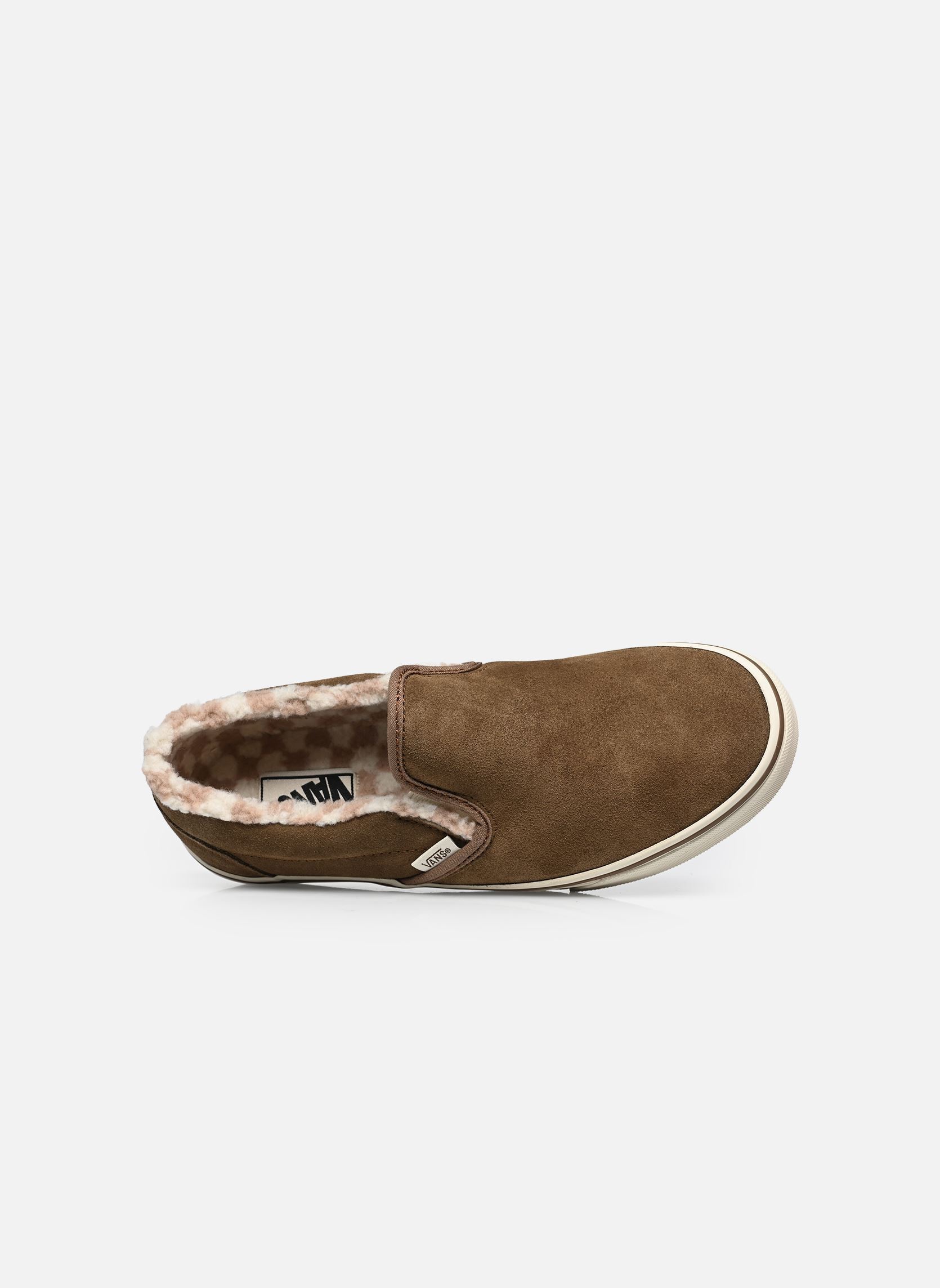 Vans Baskets toile Classic Slip-on homme marron | Sarenza Belgique