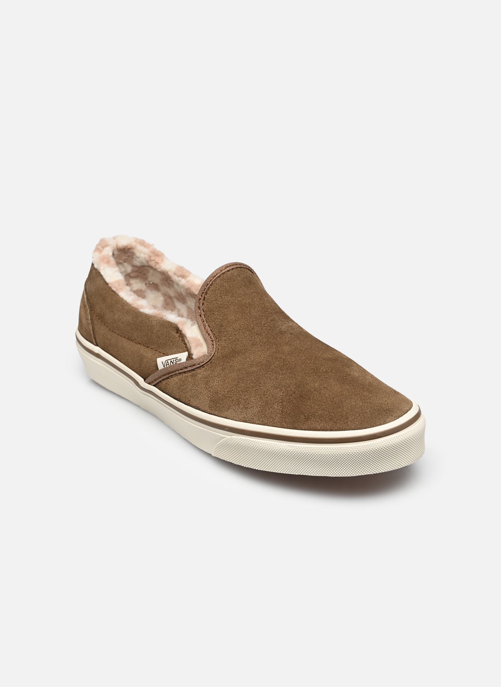Vans Baskets toile Classic Slip-on homme marron | Sarenza France