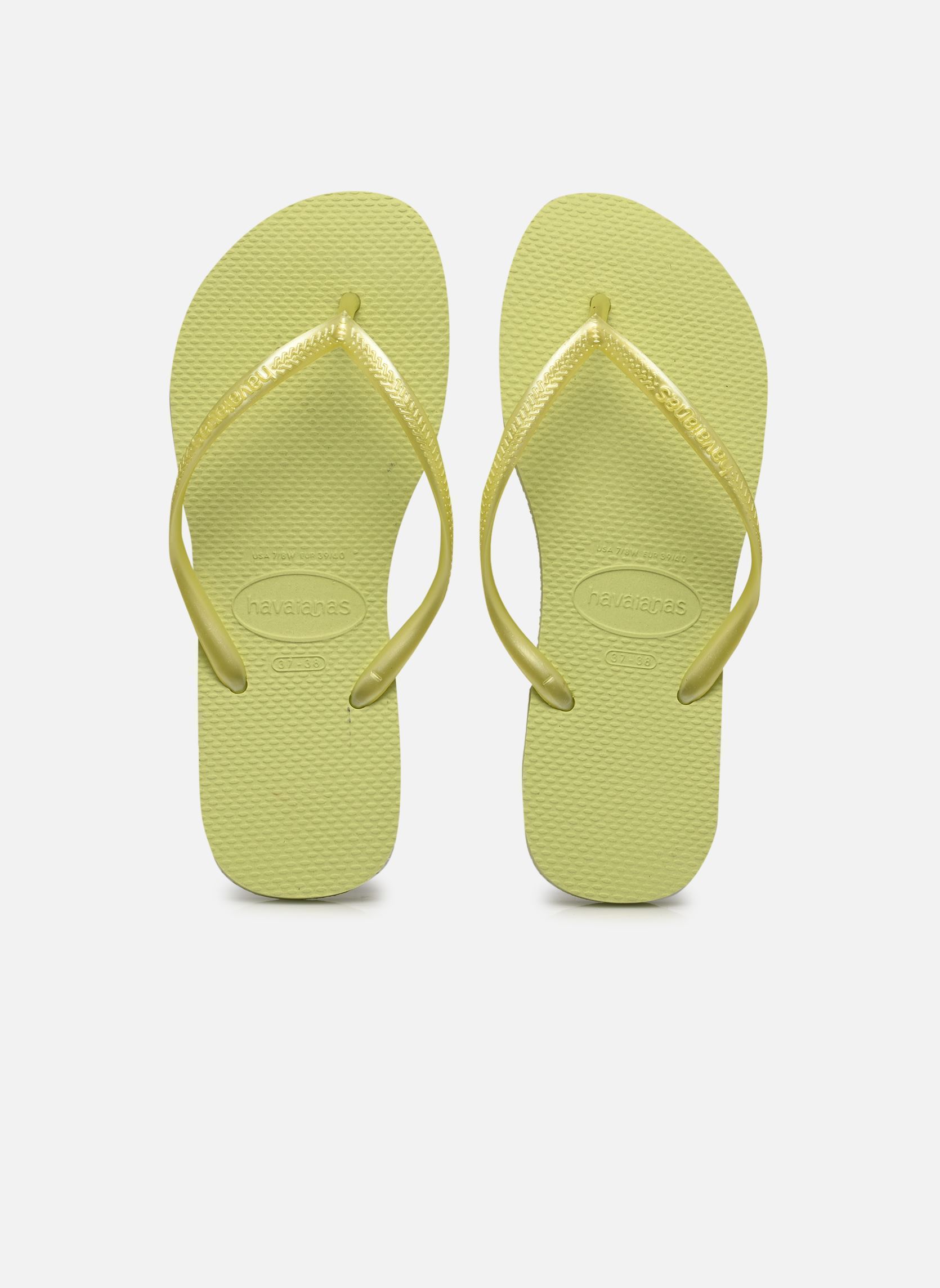 Havaianas Tongs Tongs - Slim Metallic F femme vert | Sarenza France