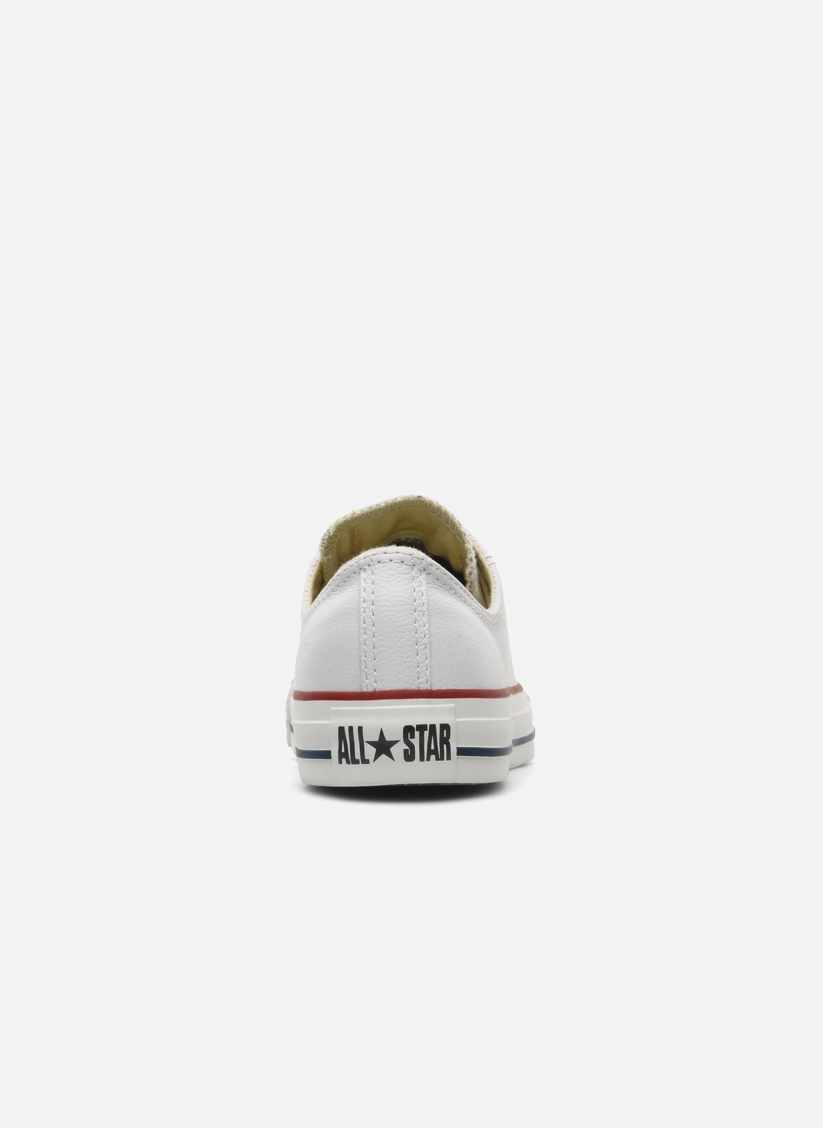 Converse Baskets Chuck Taylor All Star Leather Ox femme blanc | Sarenza ...
