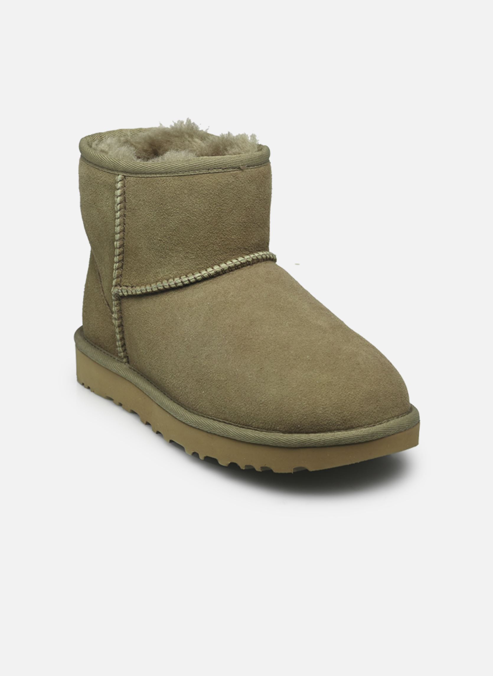 Botines forrados W Classic Mini II mujer verde UGG | Sarenza España