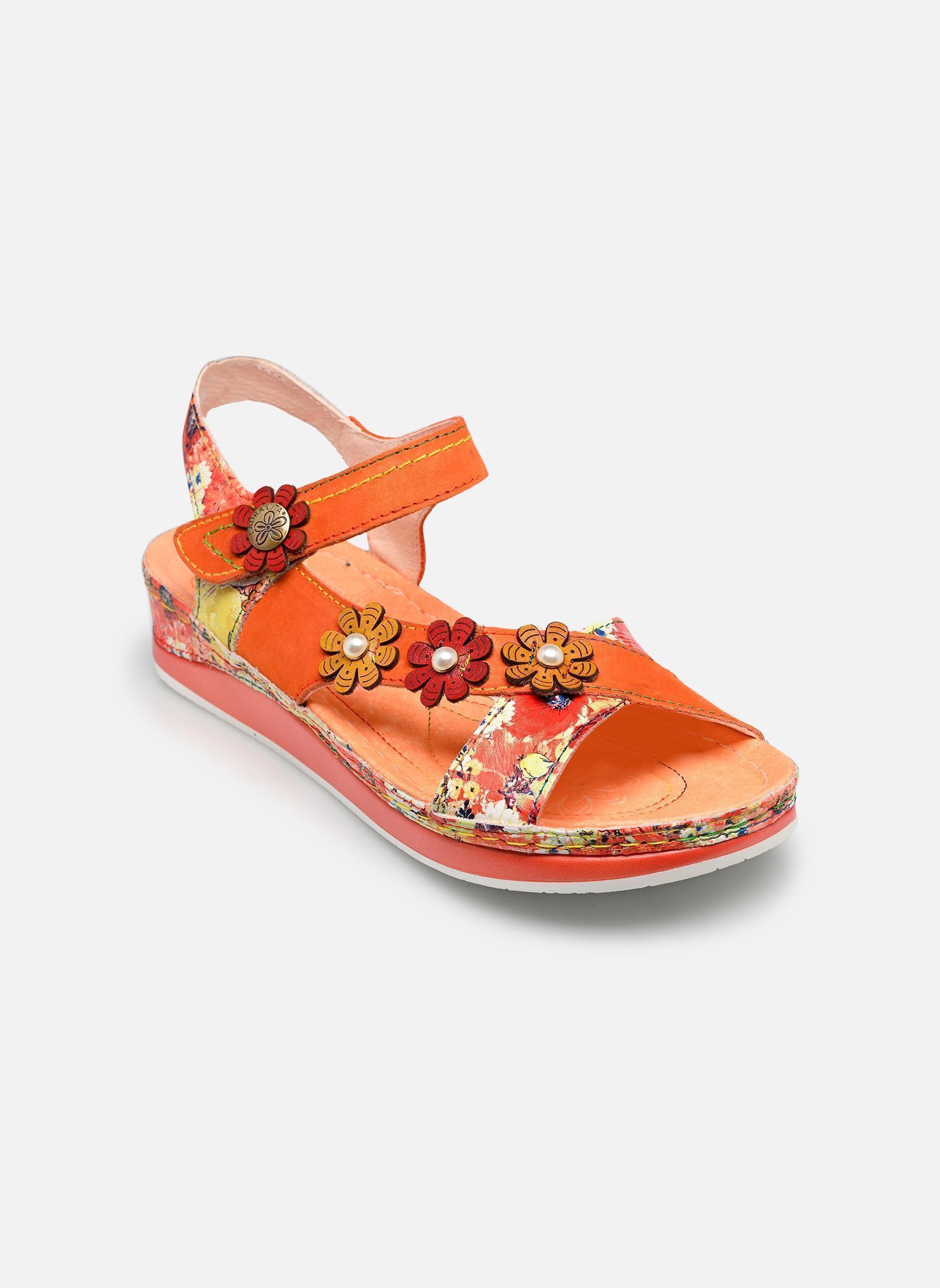 Laura Vita Keil- und Plateausandalen Brcuelo 81 damen orange - online ...