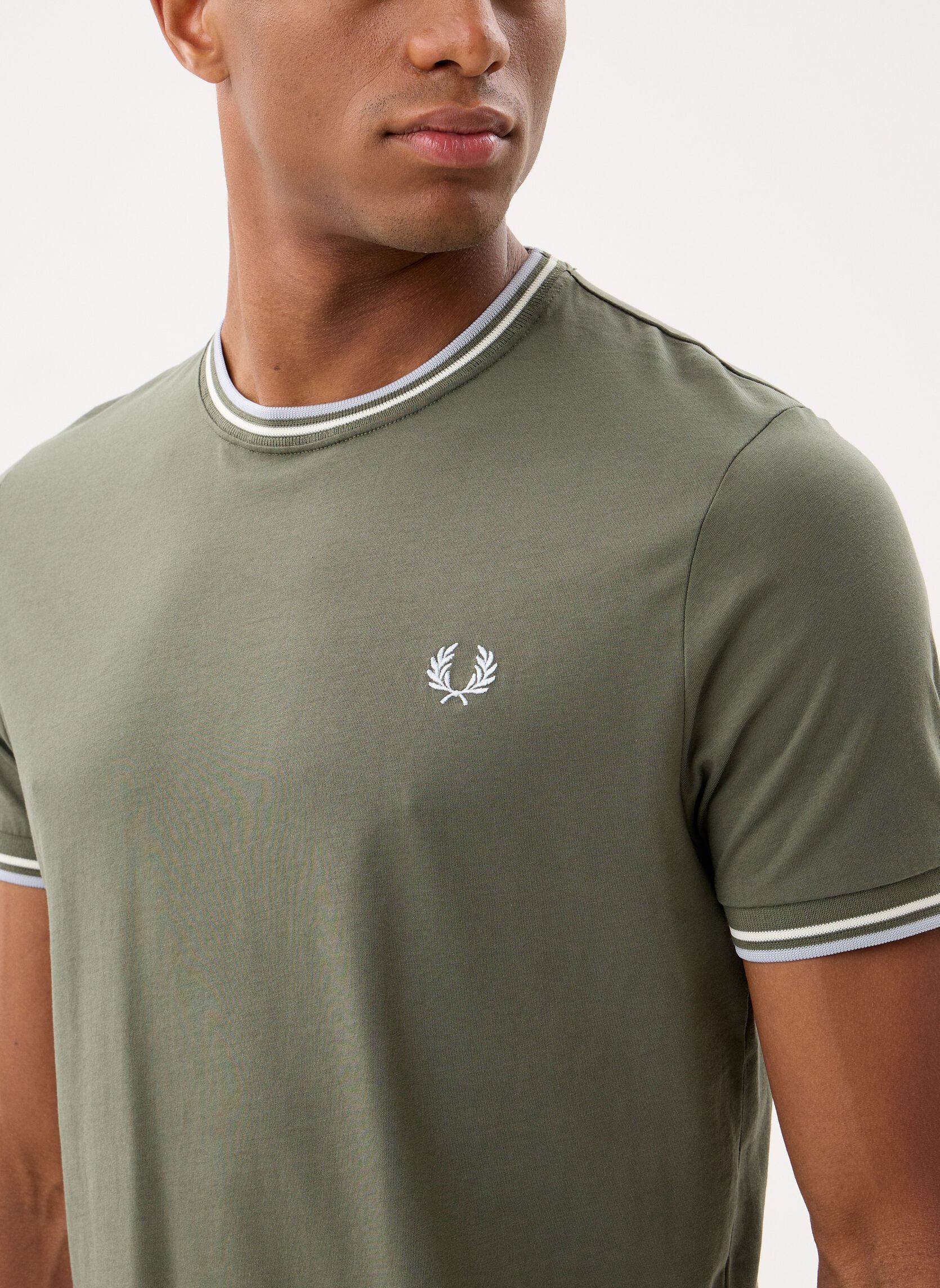 Fred Perry T-shirts Twin Tipped T-Shirt heren groen online | Sarenza ...