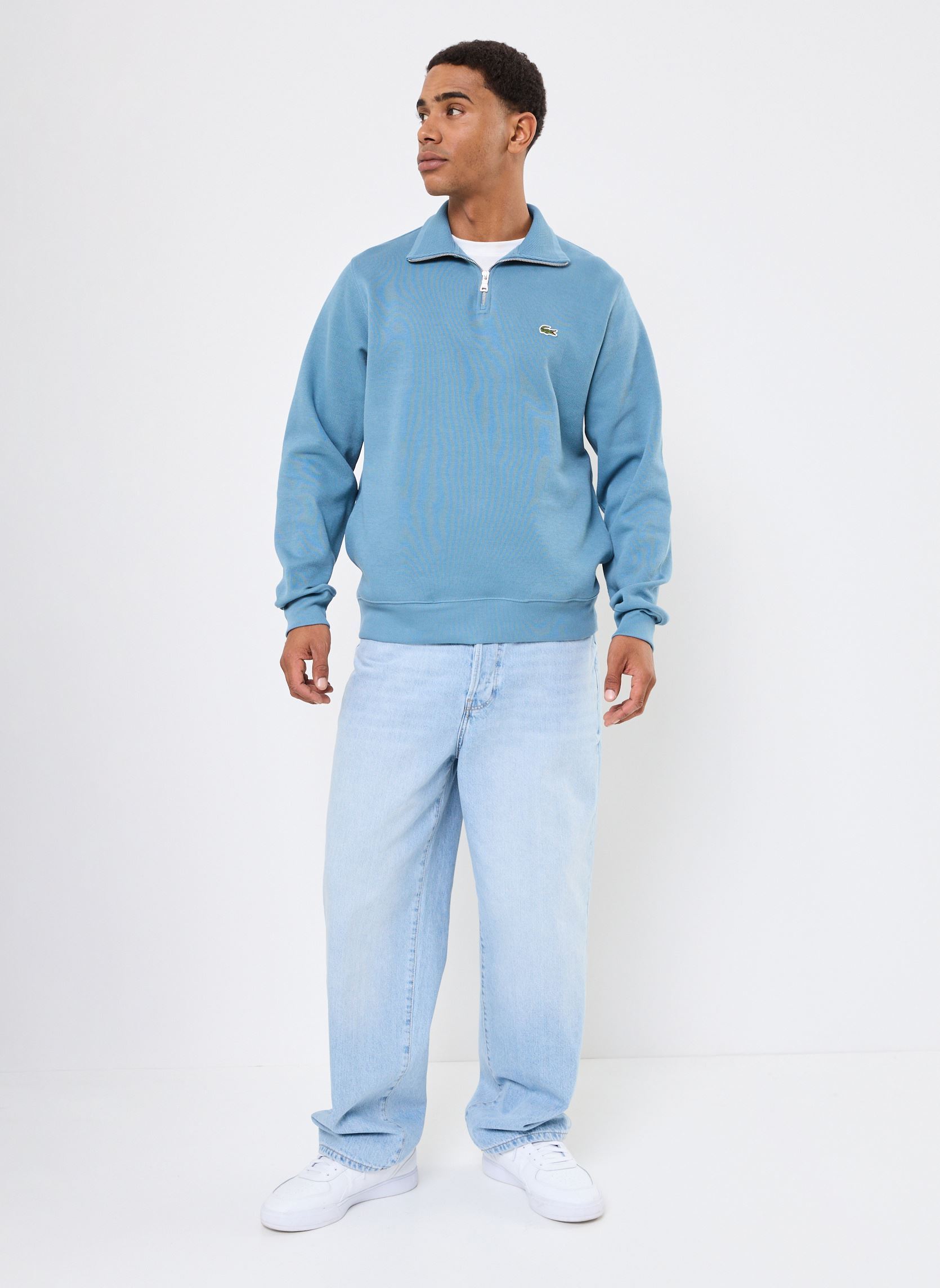 Lacoste Felpe Pull ML Demi-Zip SH1927 uomo blu online | Sarenza Italia