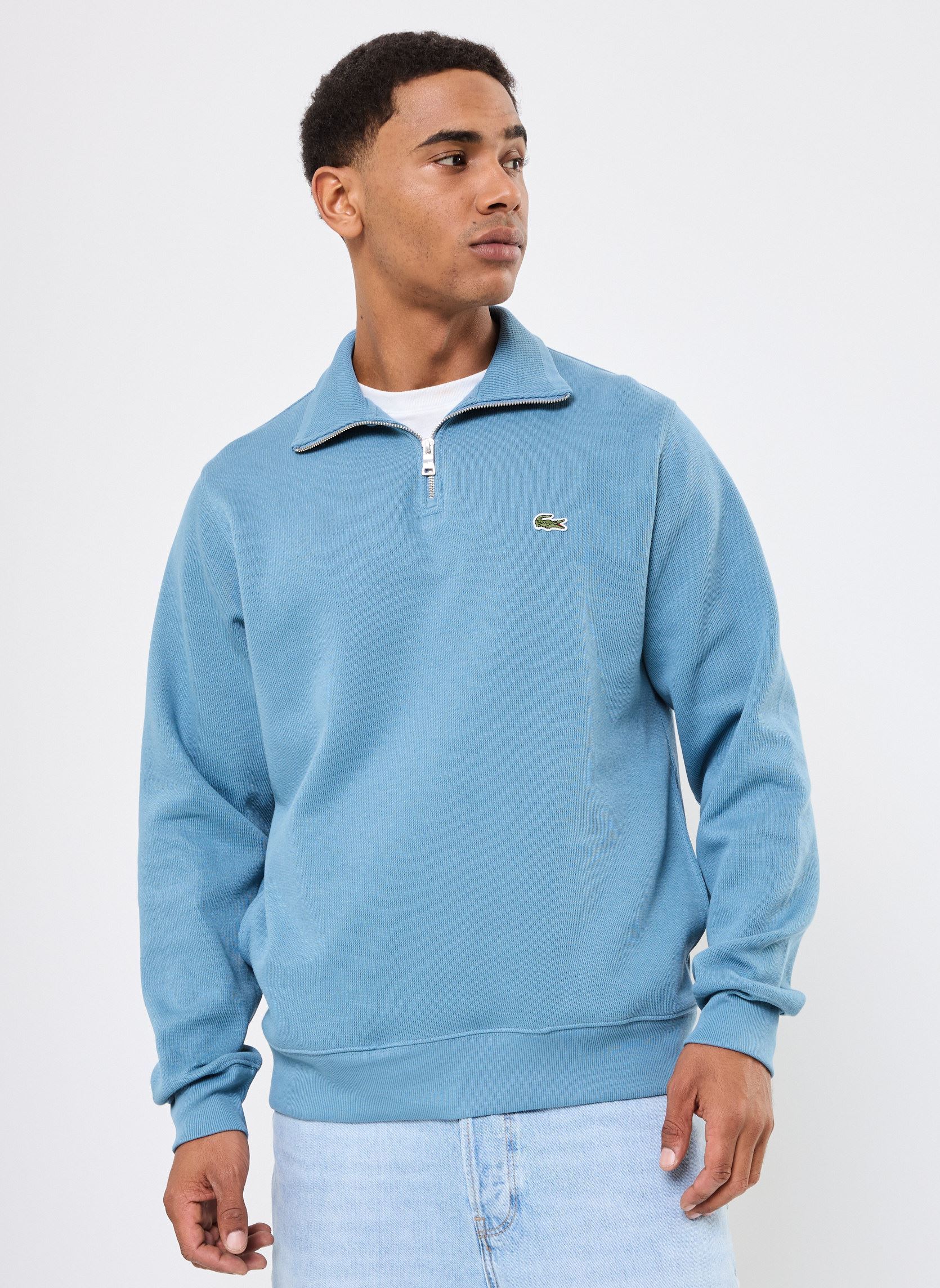 Lacoste Felpe Pull ML Demi-Zip SH1927 uomo blu online | Sarenza Italia