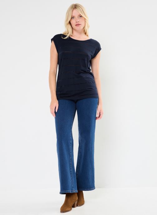 Pieces T-shirt - Pcrammi Ss Tee Kac Fc (Bleu) - Vêtements chez Sarenza ...