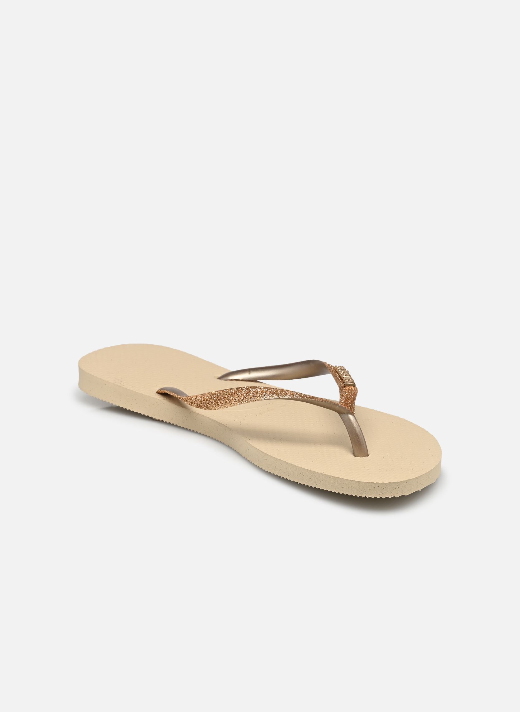 Havaianas Tongs Tongs - Hav. Slim Glitter II W femme beige | Sarenza France