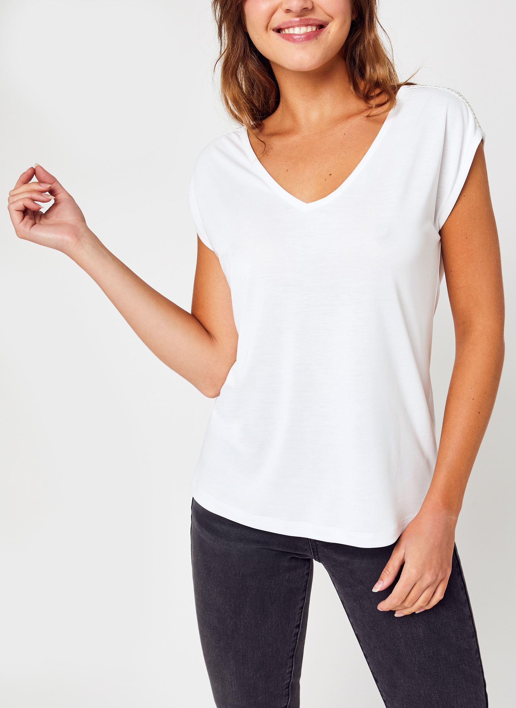 Bestel Pieces T-shirts met korte mouwen Pchamala Ss Top Kac Fc dames ...