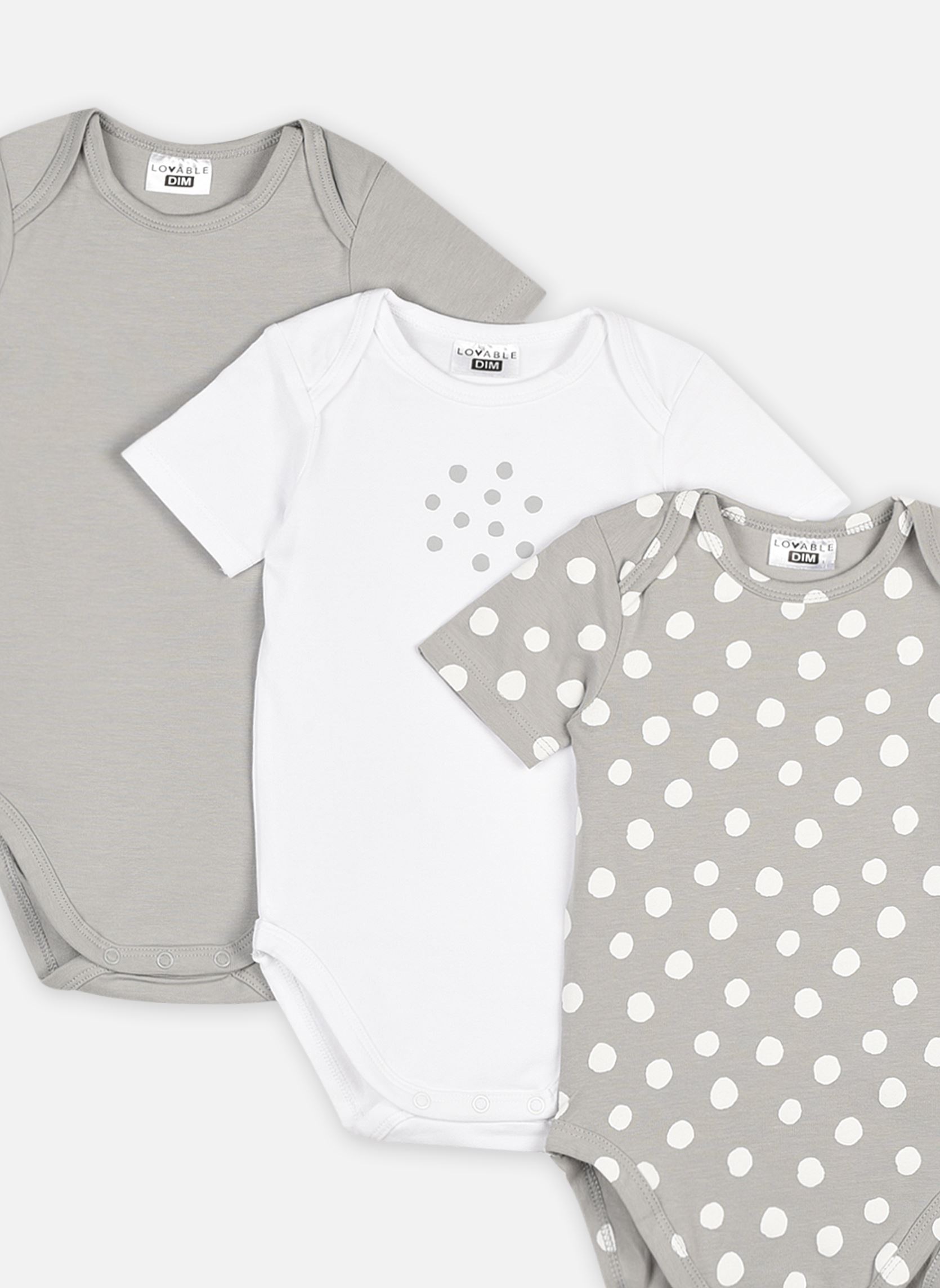 Dim Body manches courtes - Bodysuit Organic American (Gris) - Vêtements ...