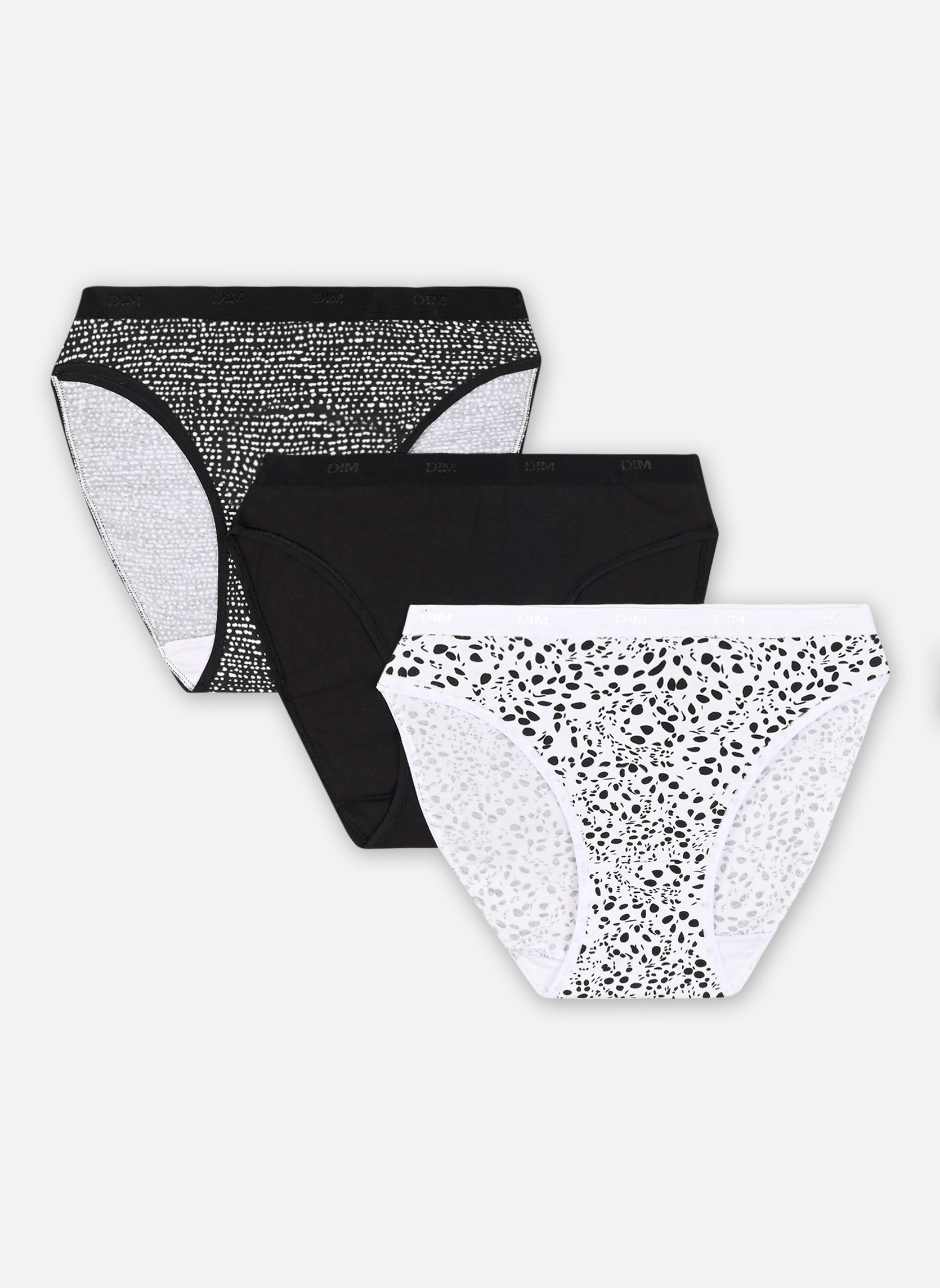 Dim Shortys Pockets Coton Slips X3 femme blanc | Sarenza France