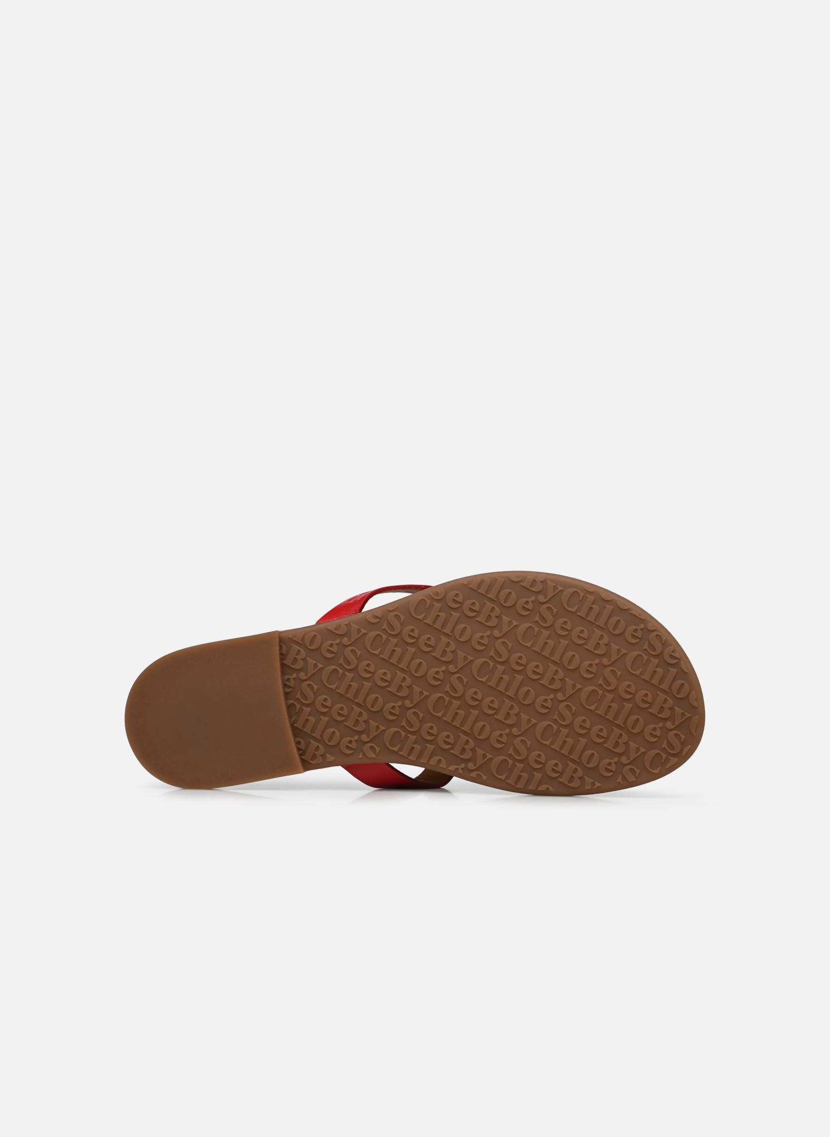 See by Chloé Mules - Hana Flip Flop-Thong Flat (Rouge) - Sandales et nu ...
