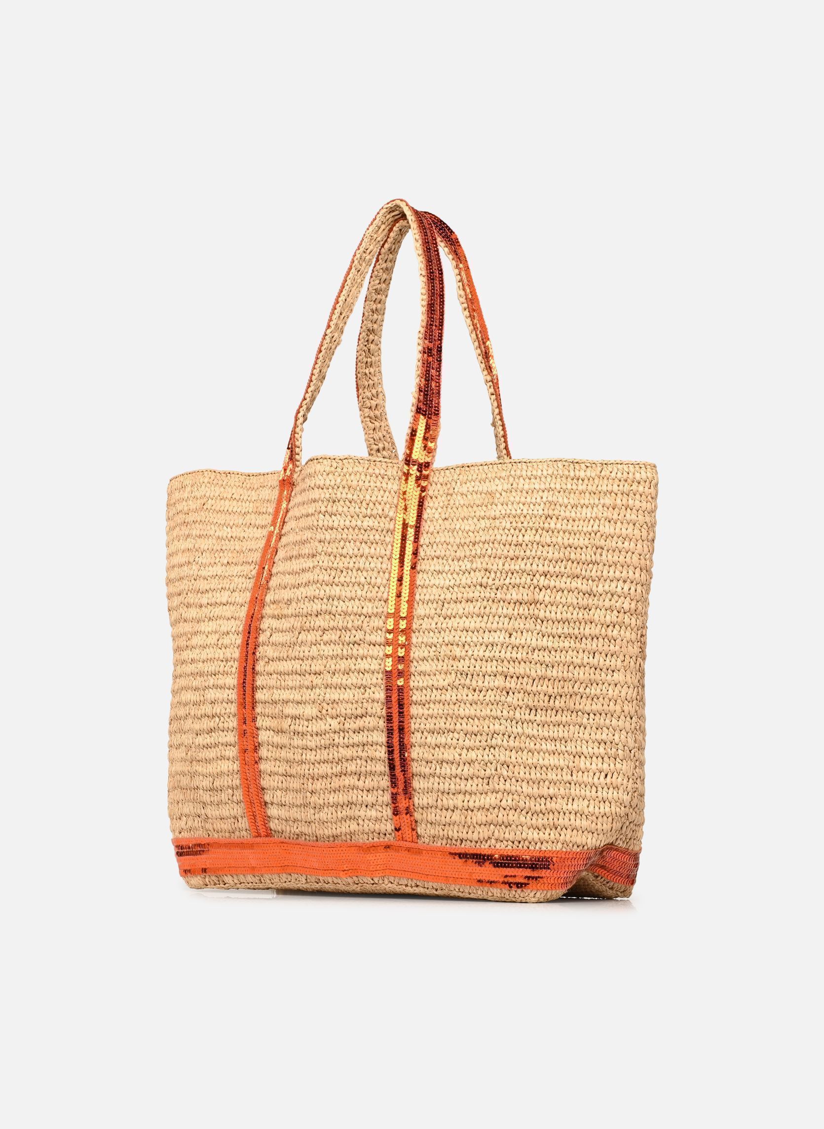 Vanessa Bruno Cabas Cabas L Raphia et Paillettes femme beige | Sarenza ...
