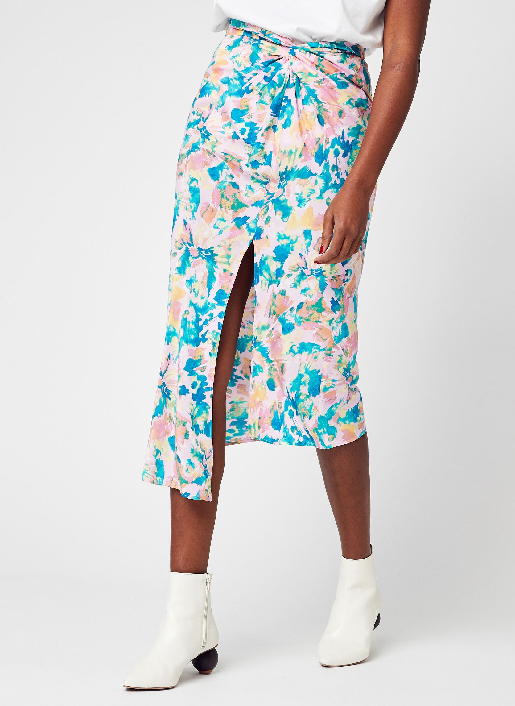 Suncoo Jupes mi-longues Jupe midi - Fidji femme rose | Sarenza Belgique