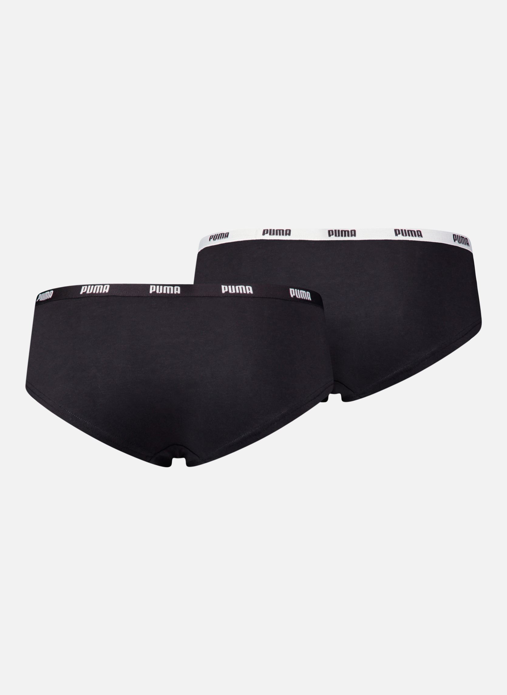 Puma Socks Sous-vêtement - Puma Women Hipster 2P Pack (Noir ...