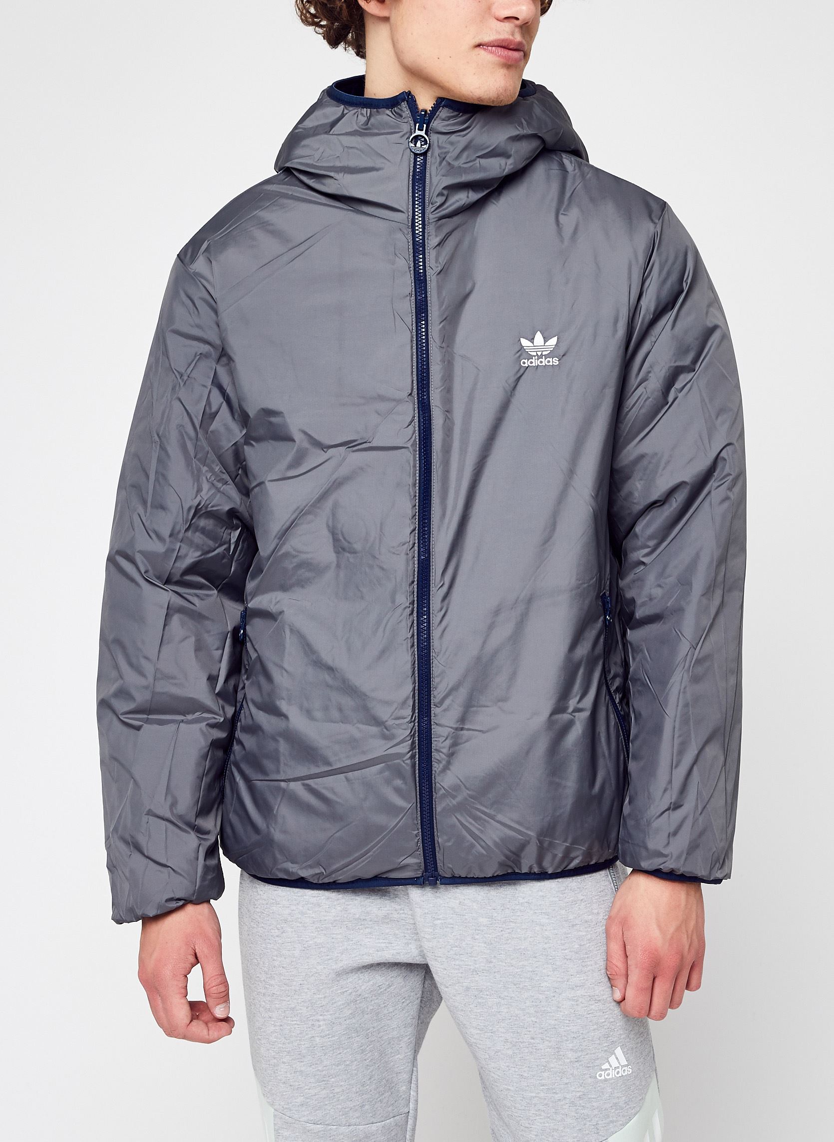 adidas originals Doudoune - Pad Rev Jkt (Bleu) - Vêtements chez Sarenza ...