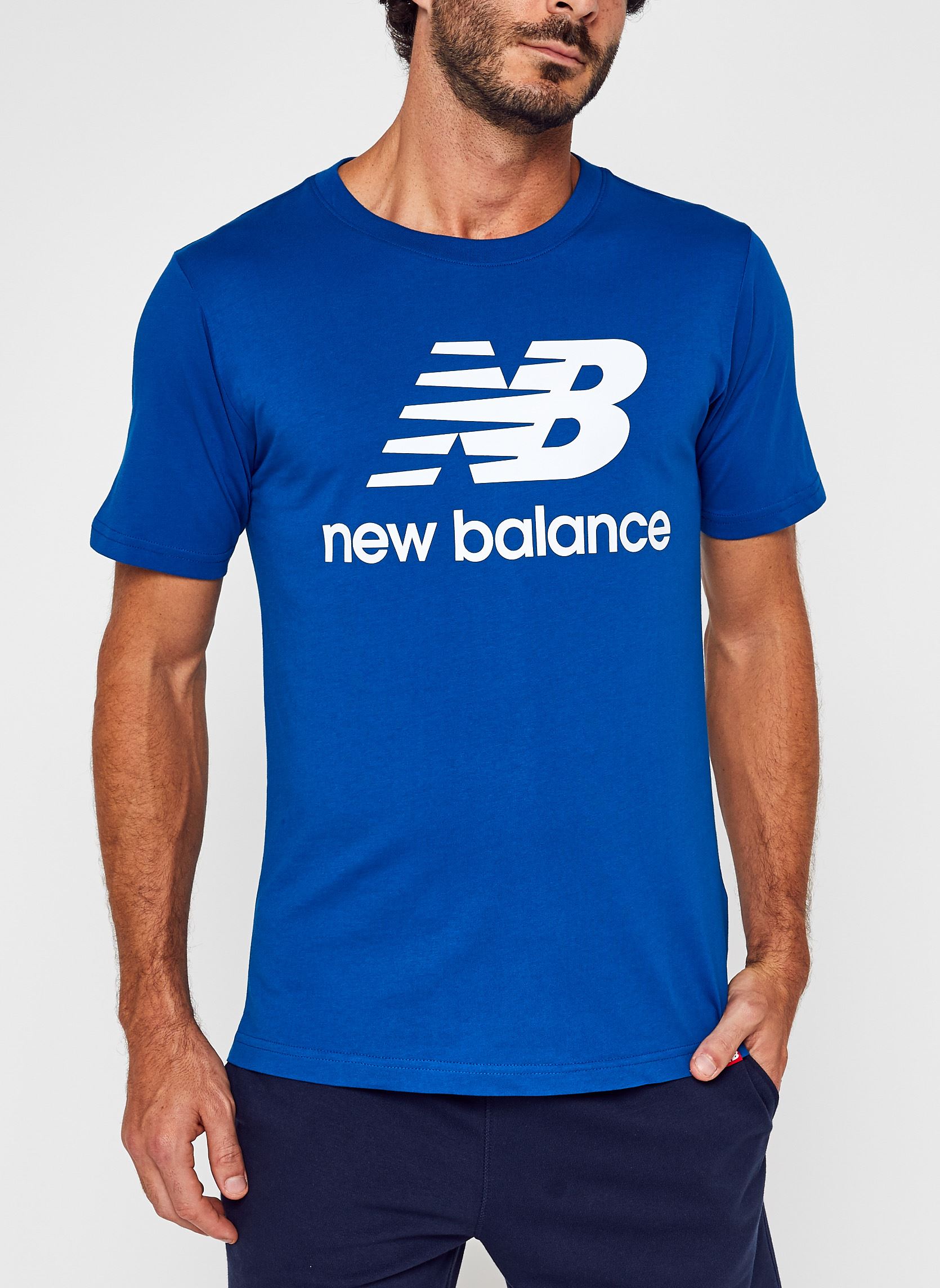New Balance T-shirt - Core essentials Homme (Bleu) - Vêtements chez ...