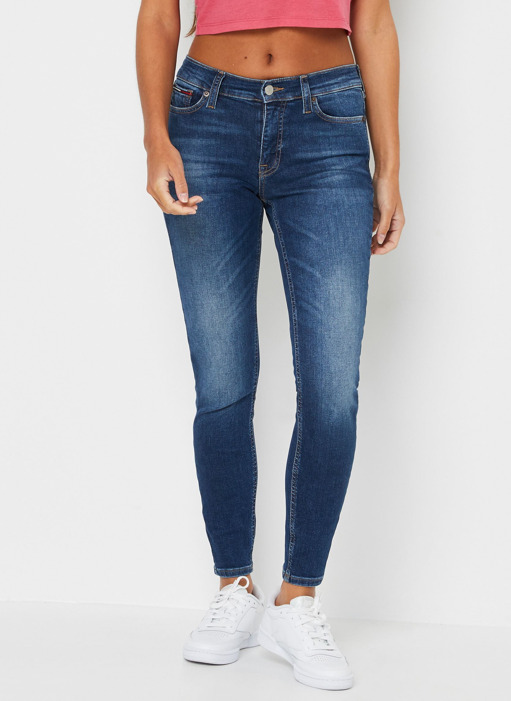 Tommy Jeans Jeans droit Jean droit - Nora Mr Skny Ag1235 femme bleu ...