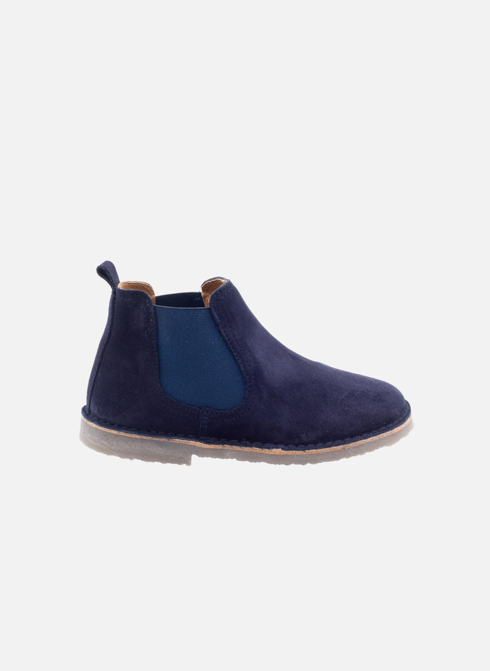 Boni & Sidonie Bottines Boots chelsea enfant en daim BENOIT garçon bleu ...