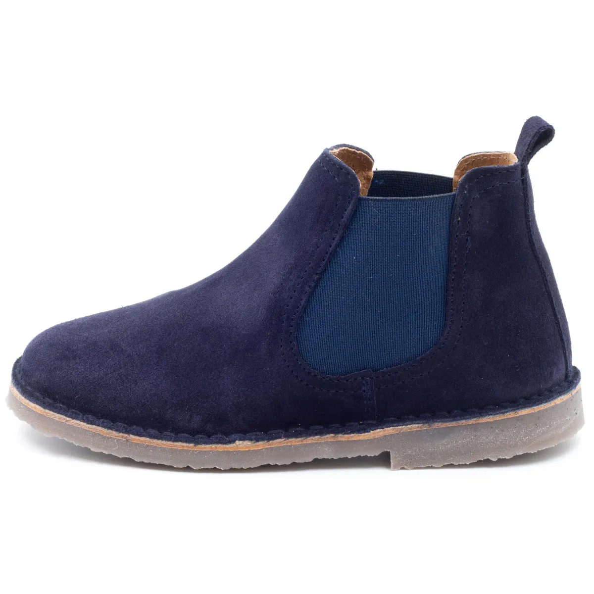 Boni & Sidonie Bottines Boots chelsea enfant en daim BENOIT garçon bleu ...