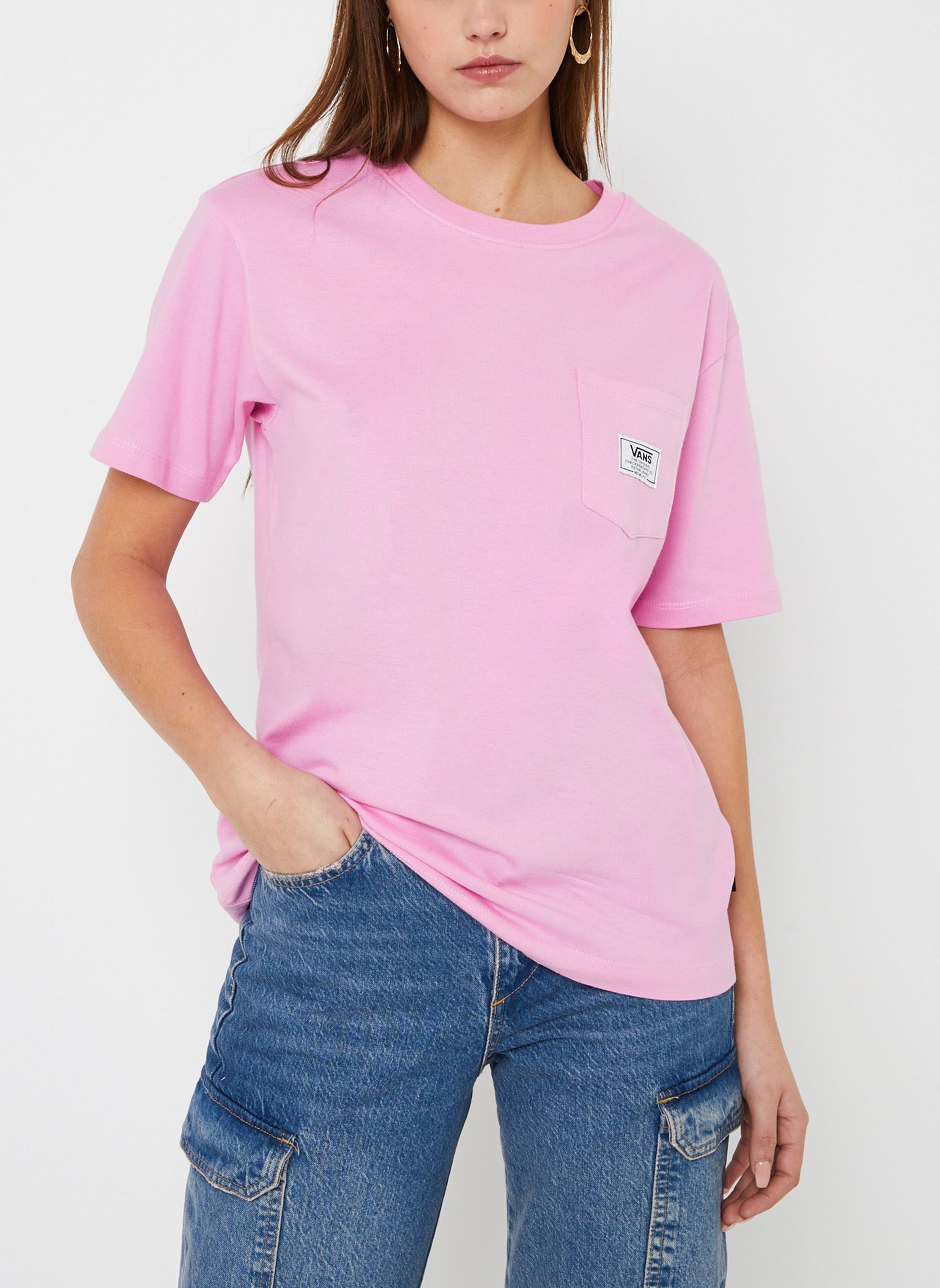 Vans Wm Classic Patch Pocket (Roze) - Kleding chez Sarenza (619108)