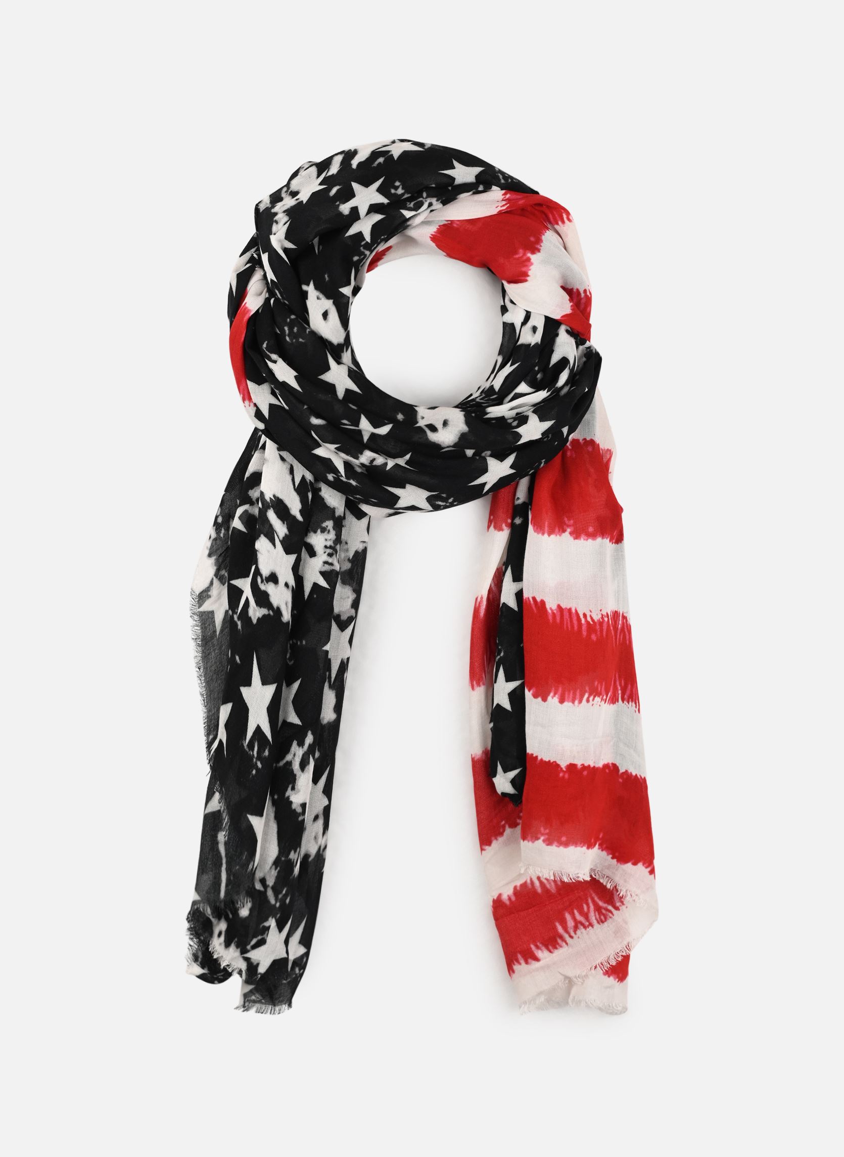 IKKS Women Foulards Echarpe - Cheche Drapeau BW90225 femme noir ...