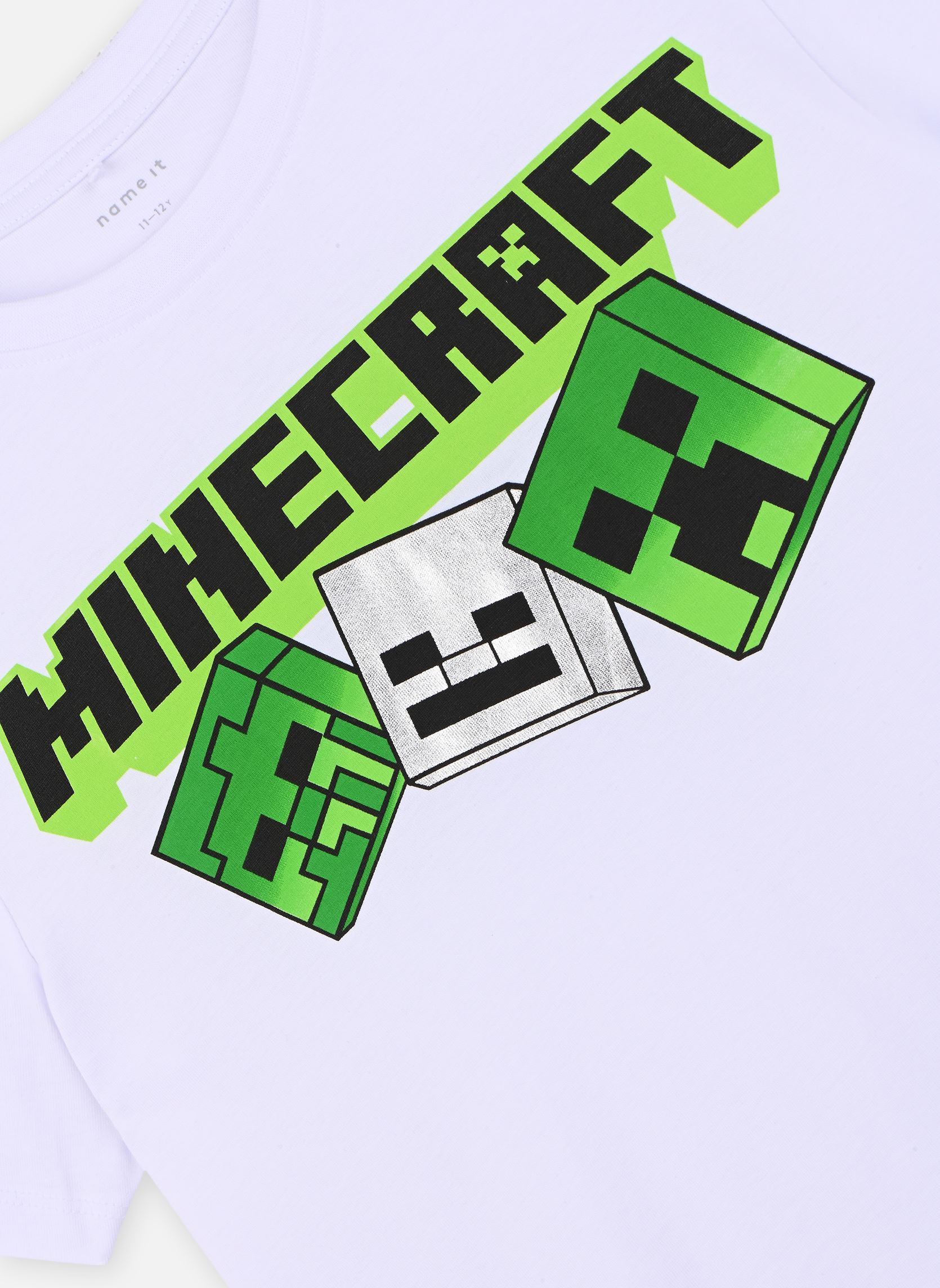 Name it T-shirt - Nkmmuxin Minecraft Ss Top Box Bio (Blanc) - Vêtements ...