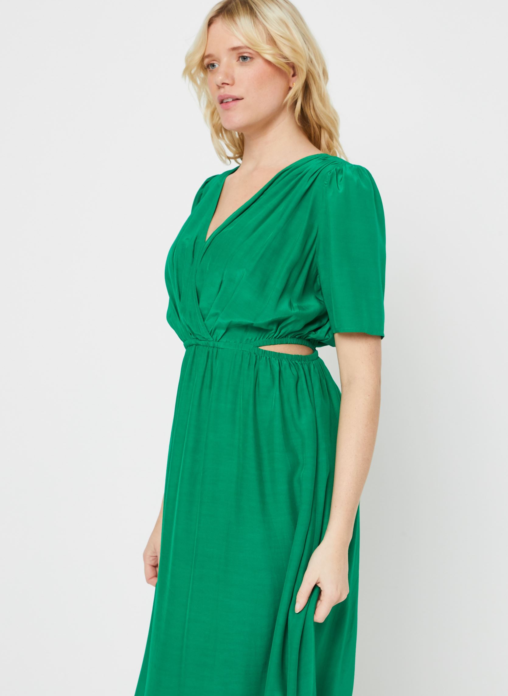 Suncoo Robe midi - Ciska (Vert) - Vêtements chez Sarenza (620448)