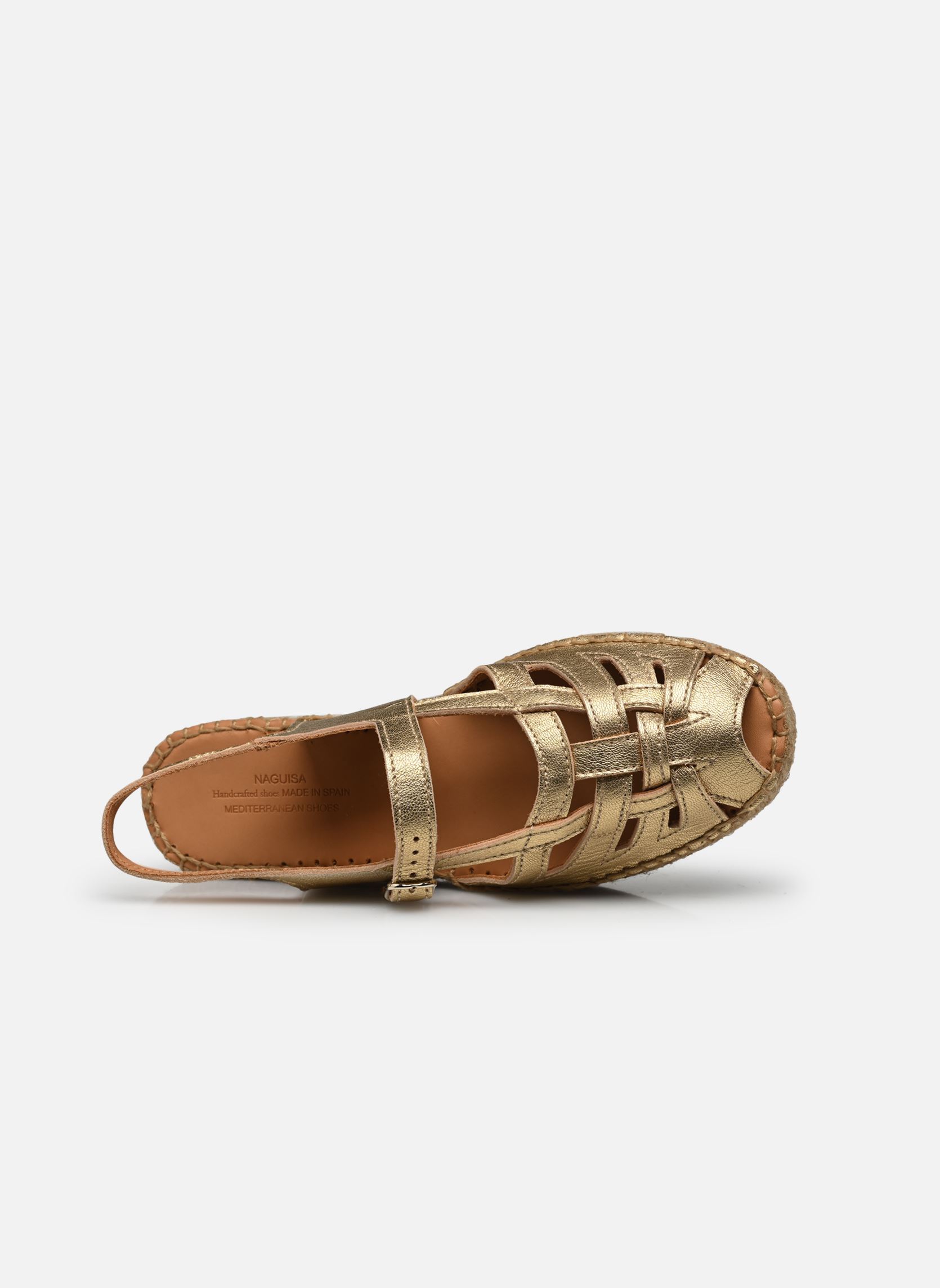 Naguisa Espadrillas con zeppa e plateau Thalis Double donna oro online ...