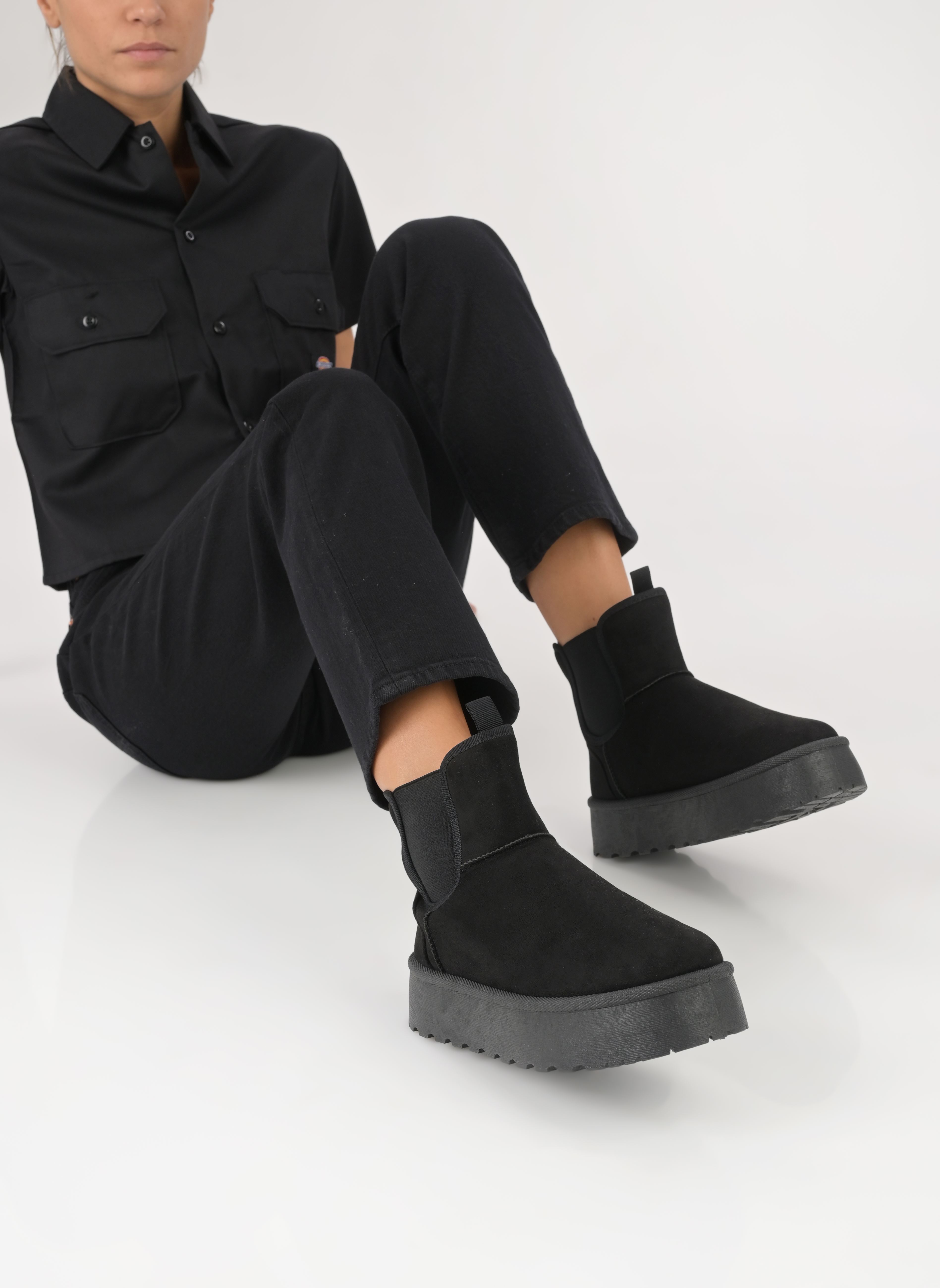 I Love Shoes Bottines fourrées Bottines - THOBA femme noir | Sarenza Suisse