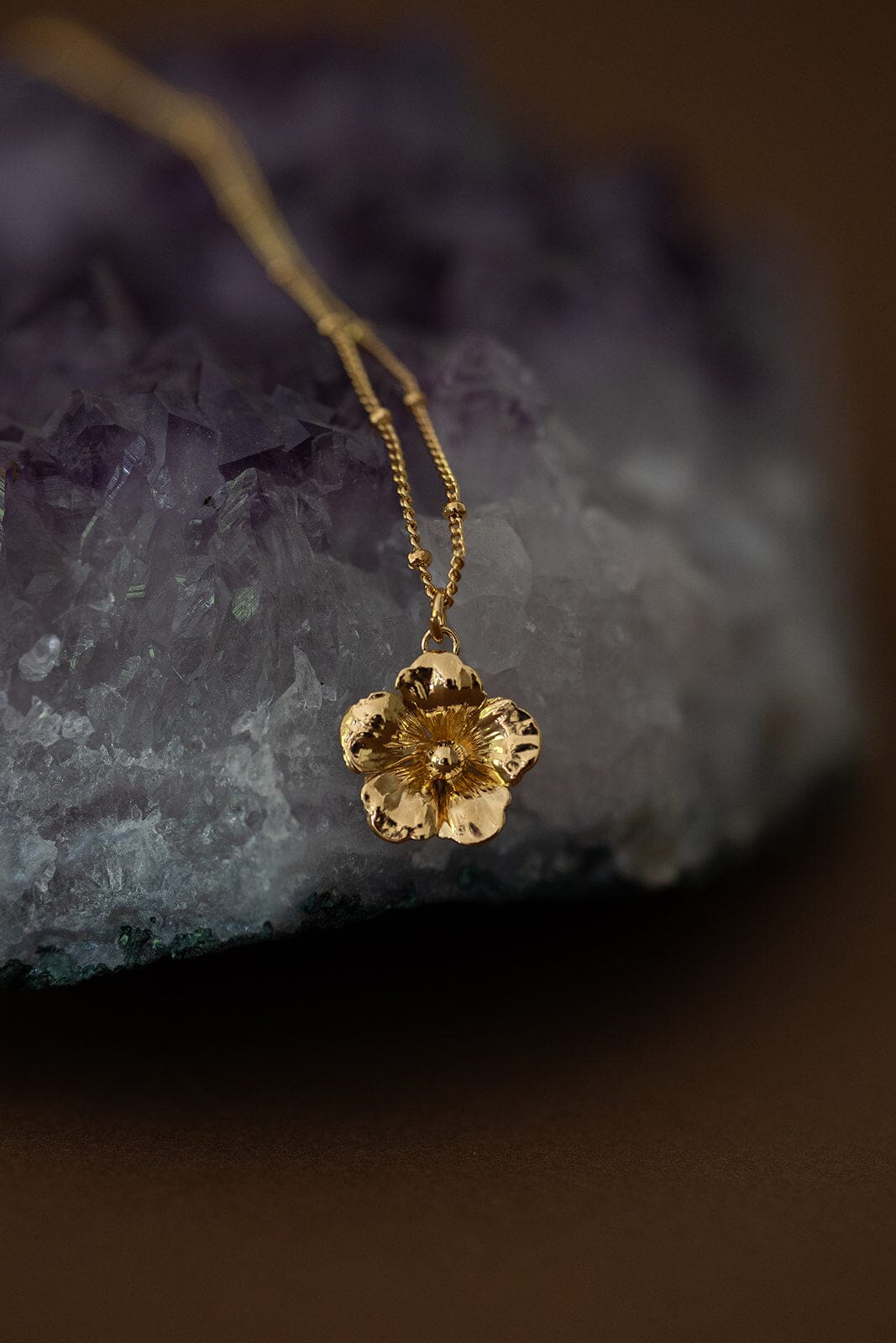 Monsieur Simone Colliers collier fleur doré à l'or fin - GAÏA femme or ...
