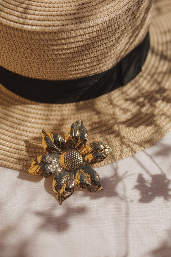 Monsieur Simone Broches Broche Hespéris Or Fleur femme or | Sarenza France