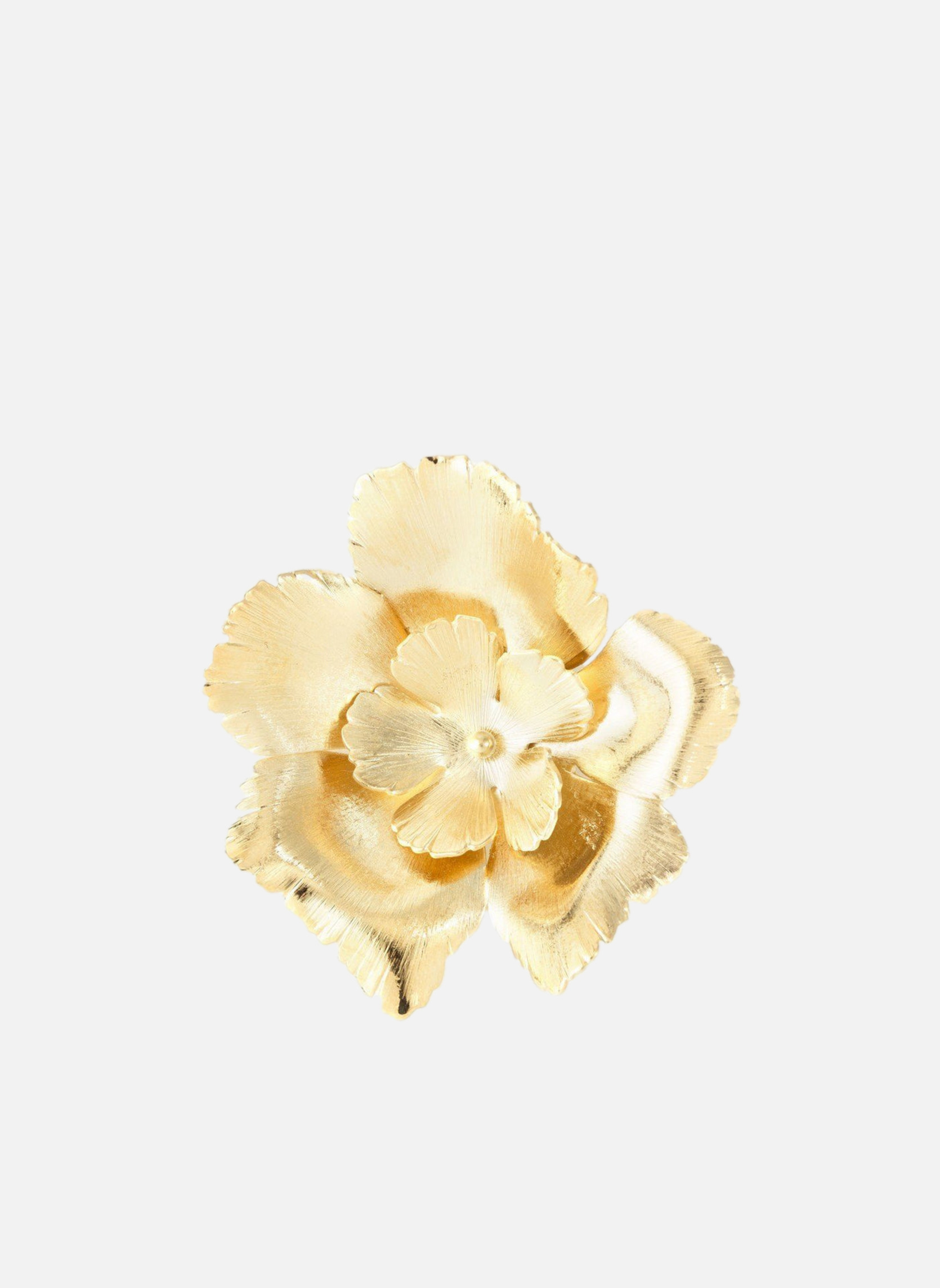 Monsieur Simone Broches broche fleurs doré à l'or fin - ORPHÉE femme or ...