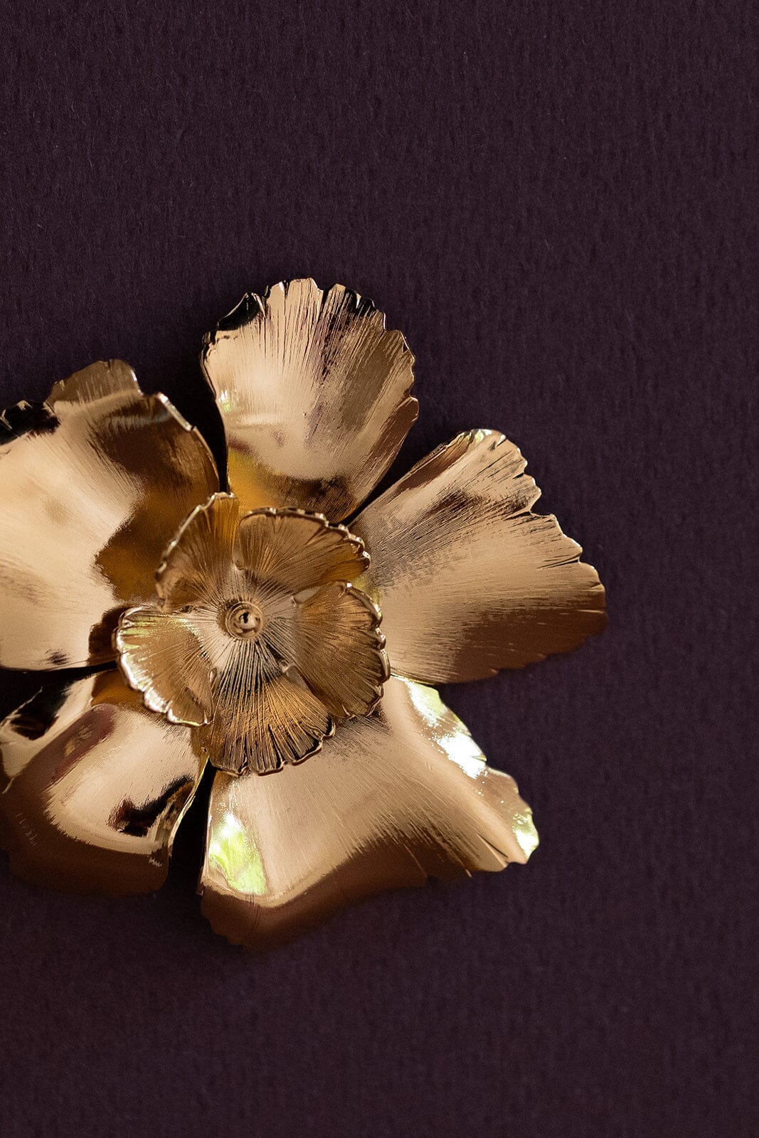 Monsieur Simone Broches broche fleurs doré à l'or fin - ORPHÉE femme or ...