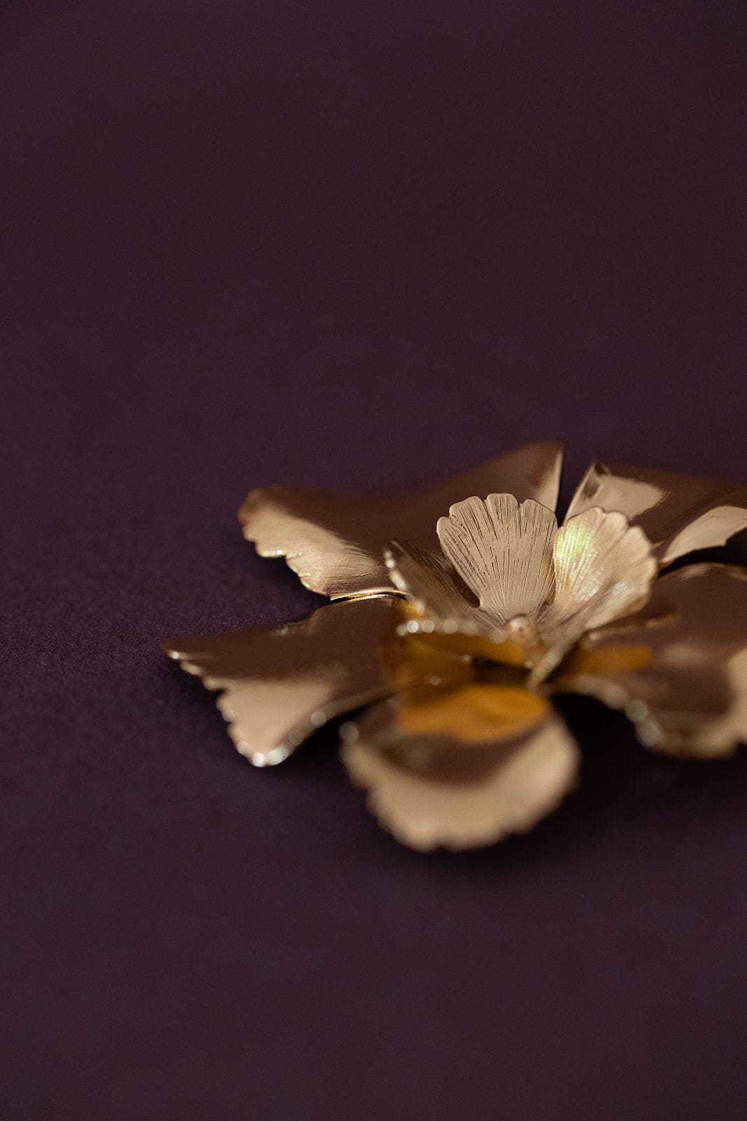 Monsieur Simone Broches broche fleurs doré à l'or fin - ORPHÉE femme or ...