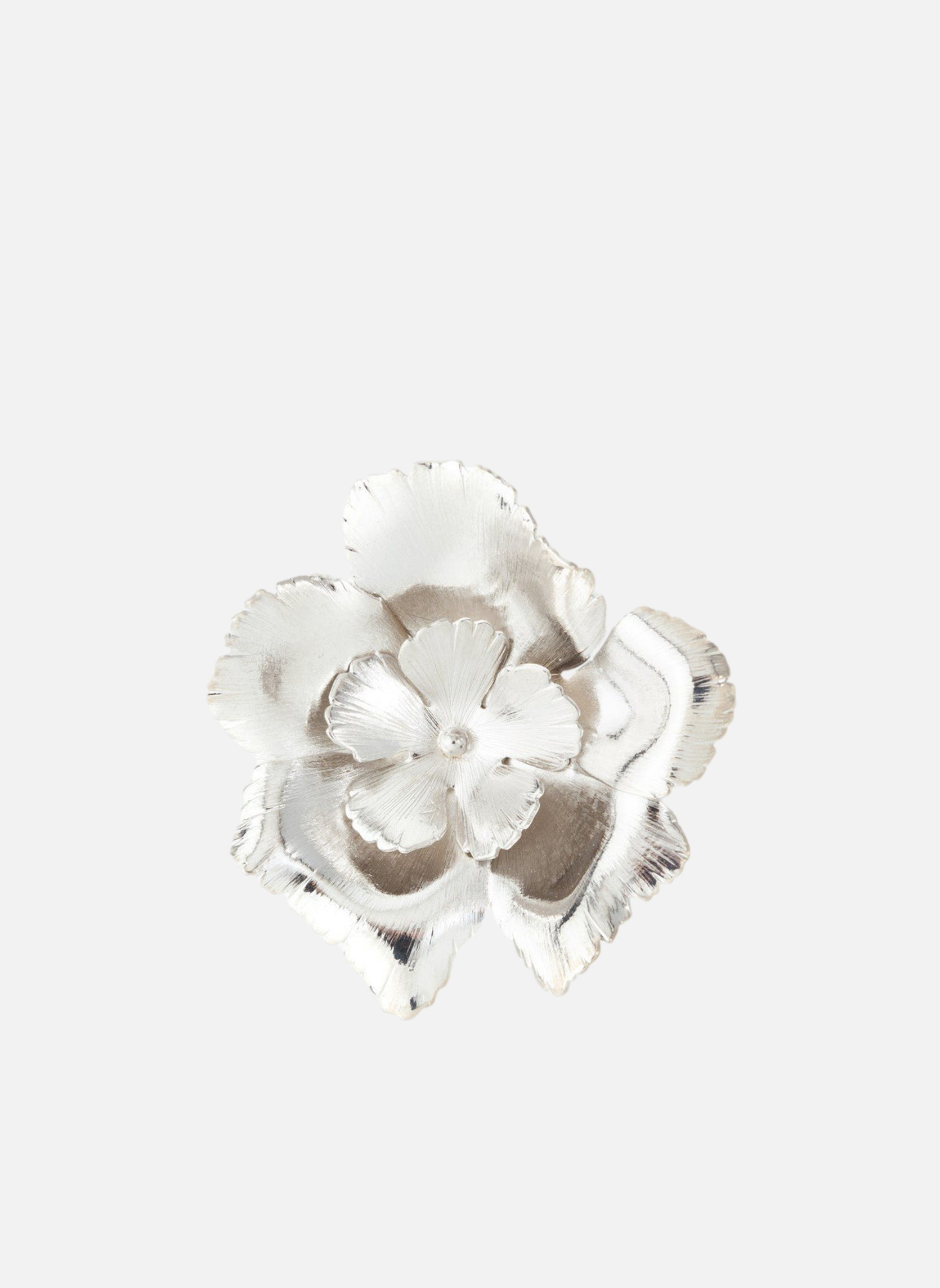 Monsieur Simone Broches broche fleurs plaqué argent - ORPHÉE femme ...