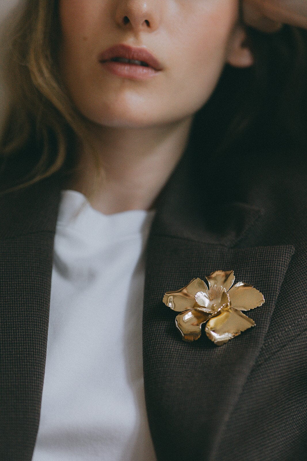 Monsieur Simone Broches broche fleurs plaqué argent - ORPHÉE femme ...