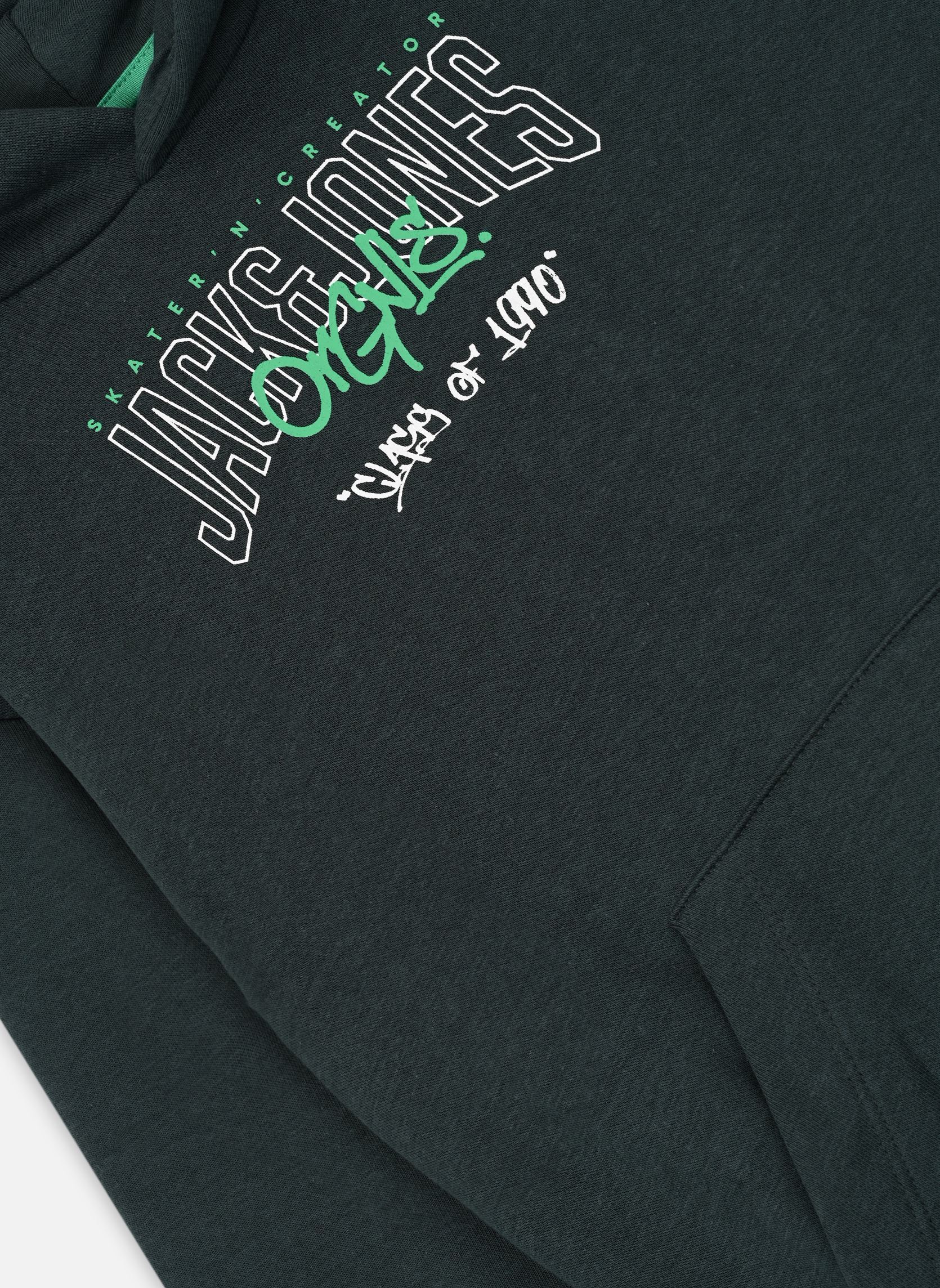 Jack & Jones Sweatshirt - Jortribeca Logo Sweat Hood Jnr (Vert ...
