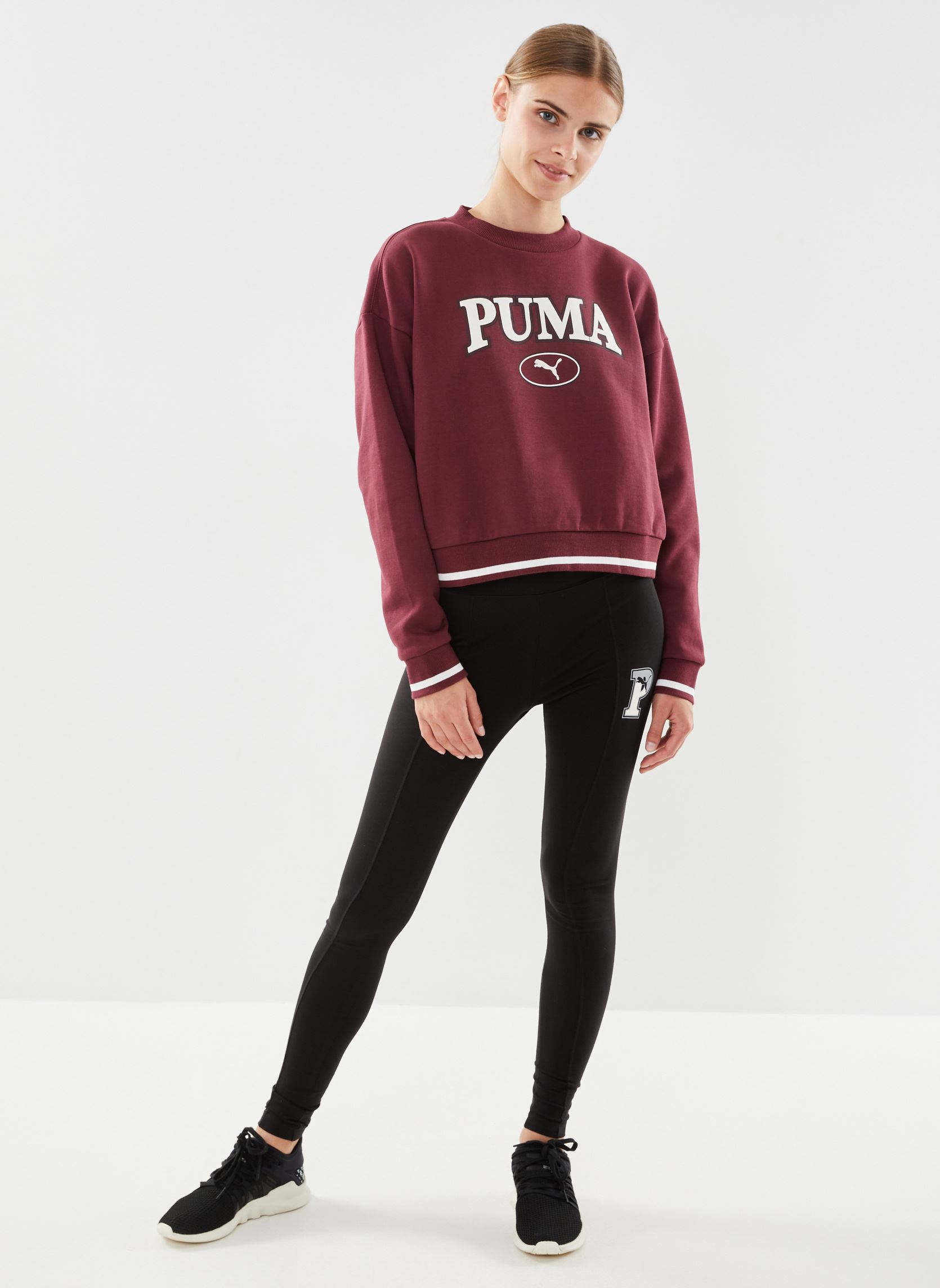 Puma Sweatshirts Sweatshirt - Puma Squad Crew Fl femme violet | Sarenza ...