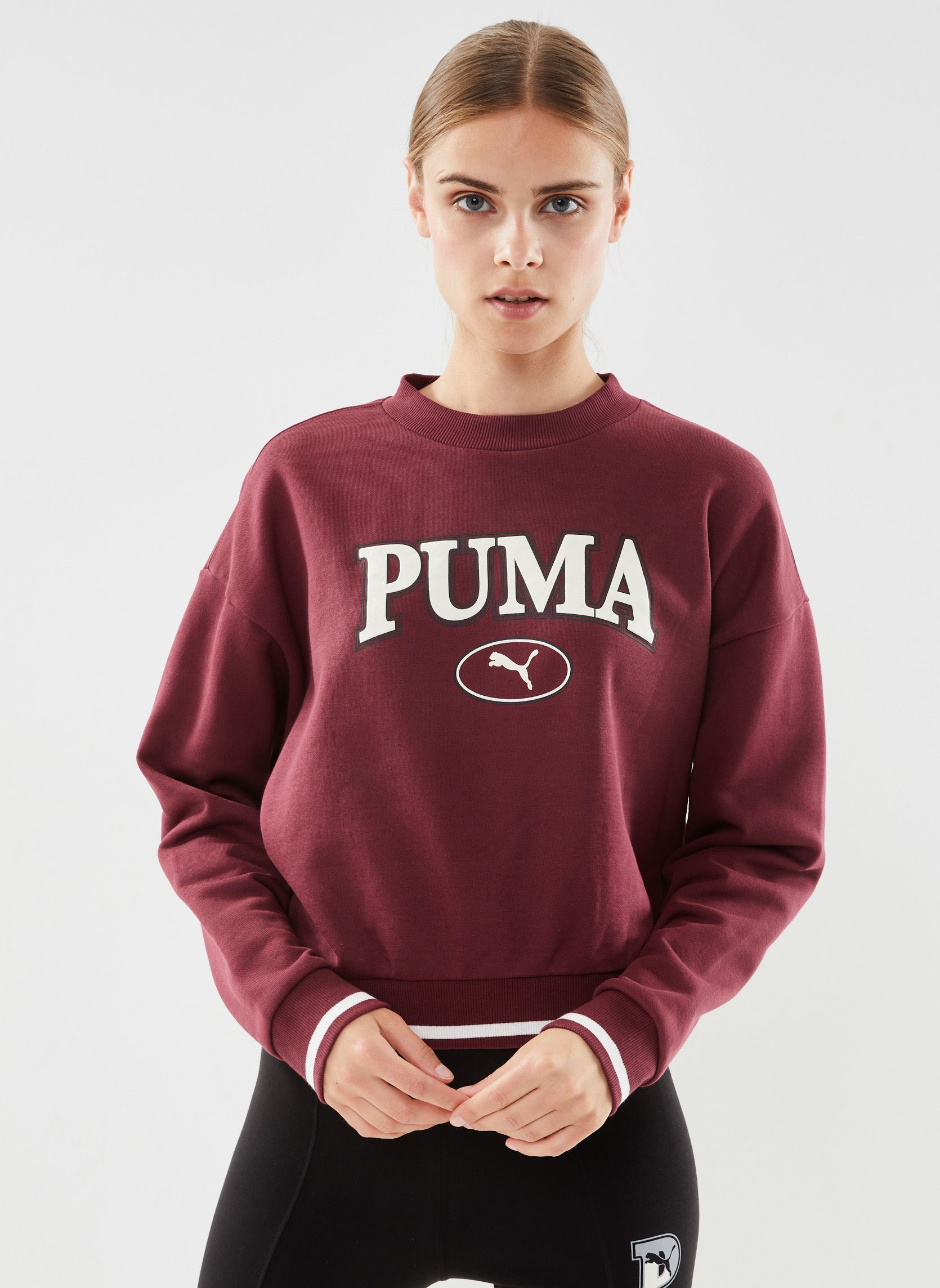 Puma Sweatshirts Sweatshirt - Puma Squad Crew Fl femme violet | Sarenza ...