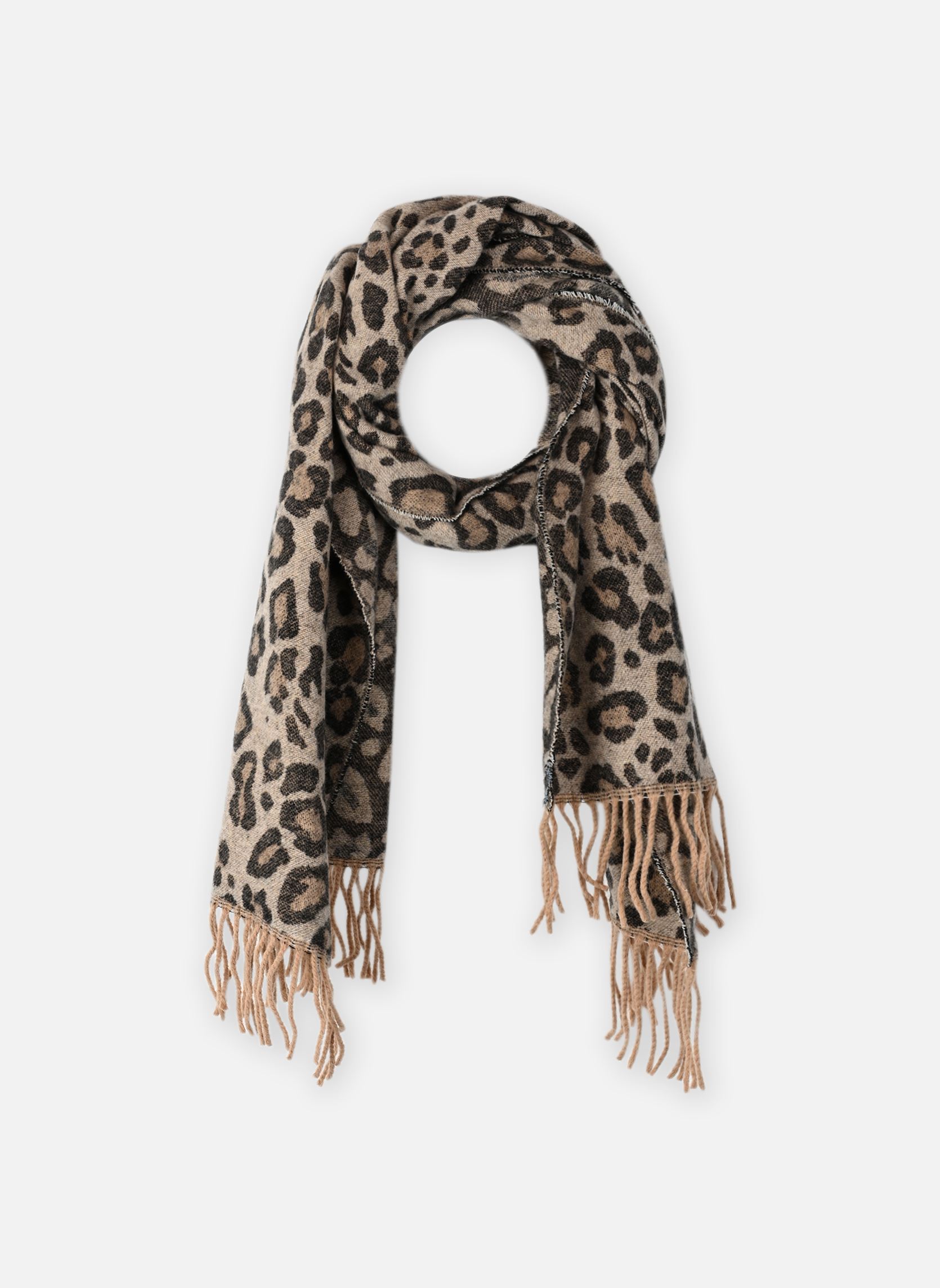 Pieces Echarpes Echarpe - PCJIRA WOOL SCARF NOOS femme marron | Sarenza ...