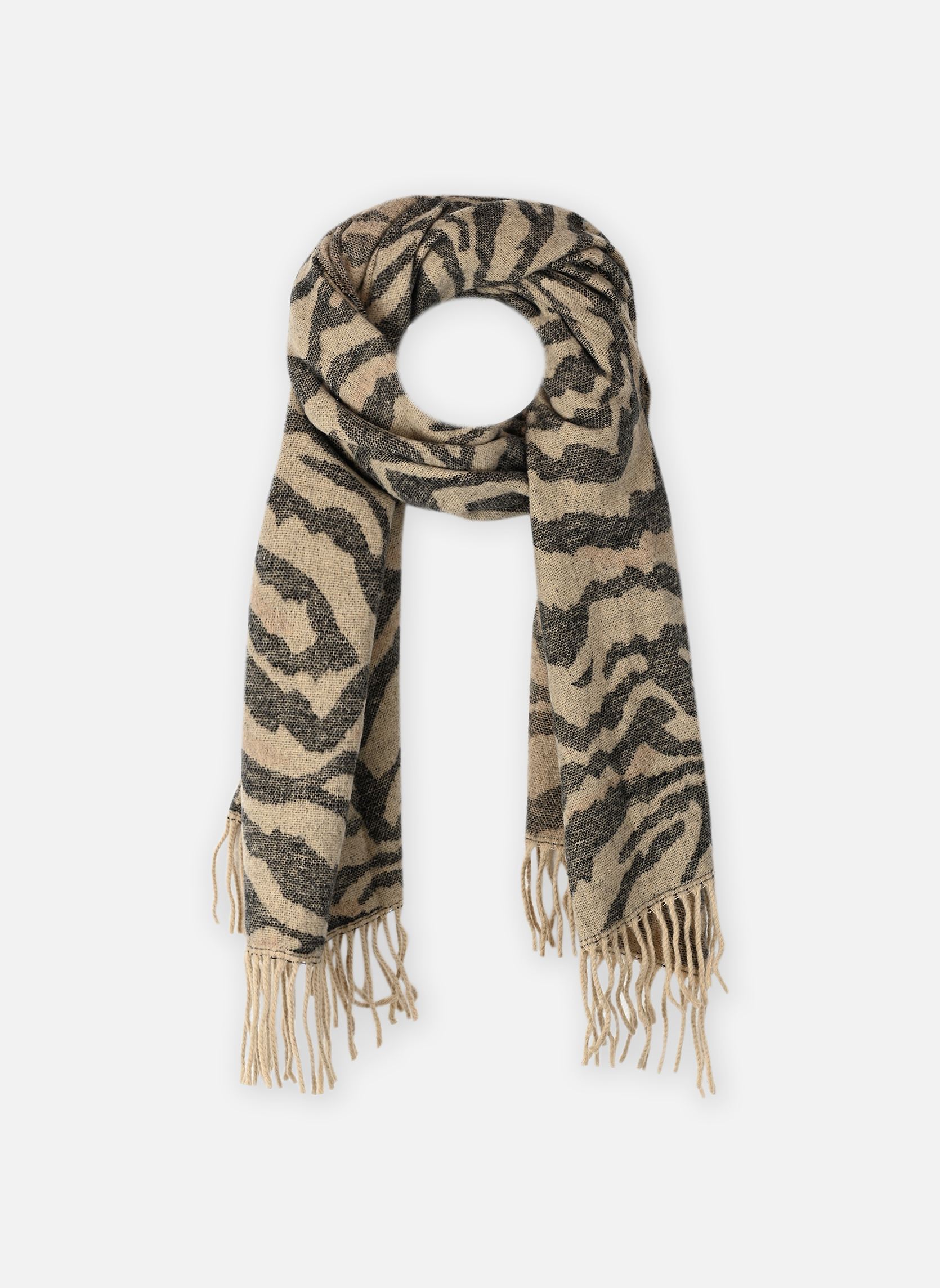 Pieces Echarpes Echarpe - PCJIRA WOOL SCARF NOOS femme beige | Sarenza ...