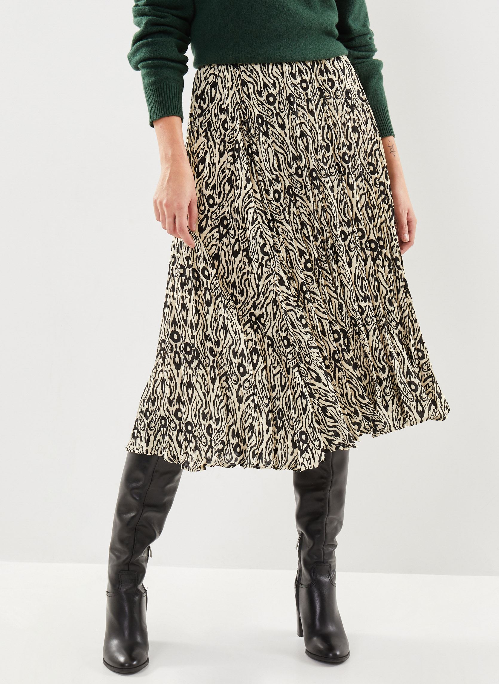 See u soon Jupes mi-longues Jupe midi - 23232212 femme noir | Sarenza ...