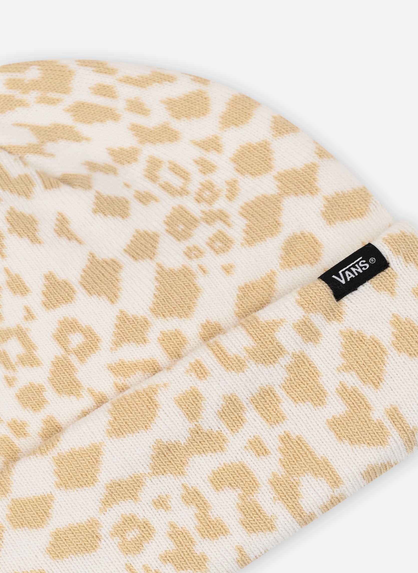 Vans Bonnets Bonnet - CHEETAH CHECK BEANIE fille blanc | Sarenza France