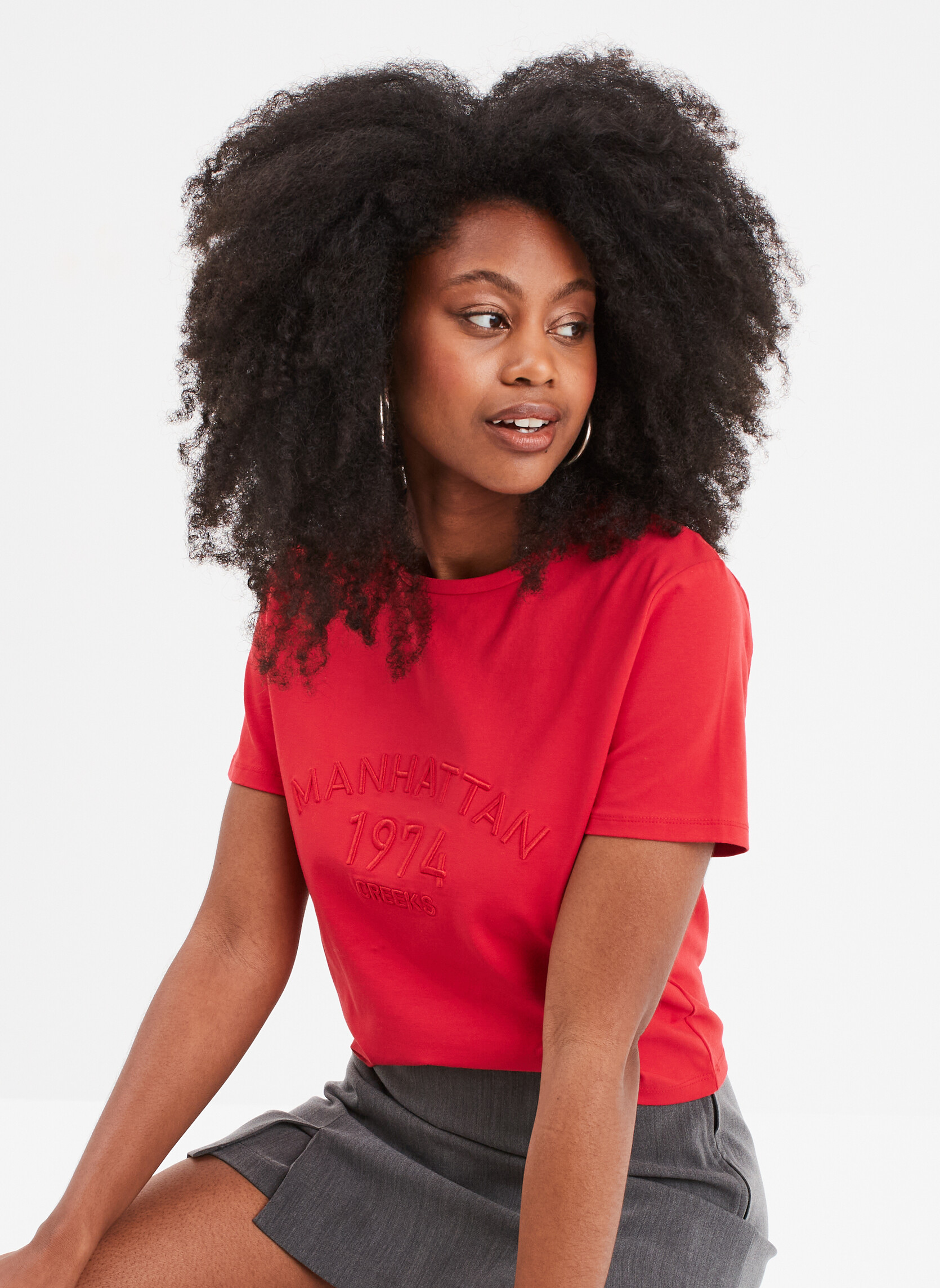 CREEKS Tee-shirts manches courtes T-shirt - CRE4_TRACK femme rouge ...