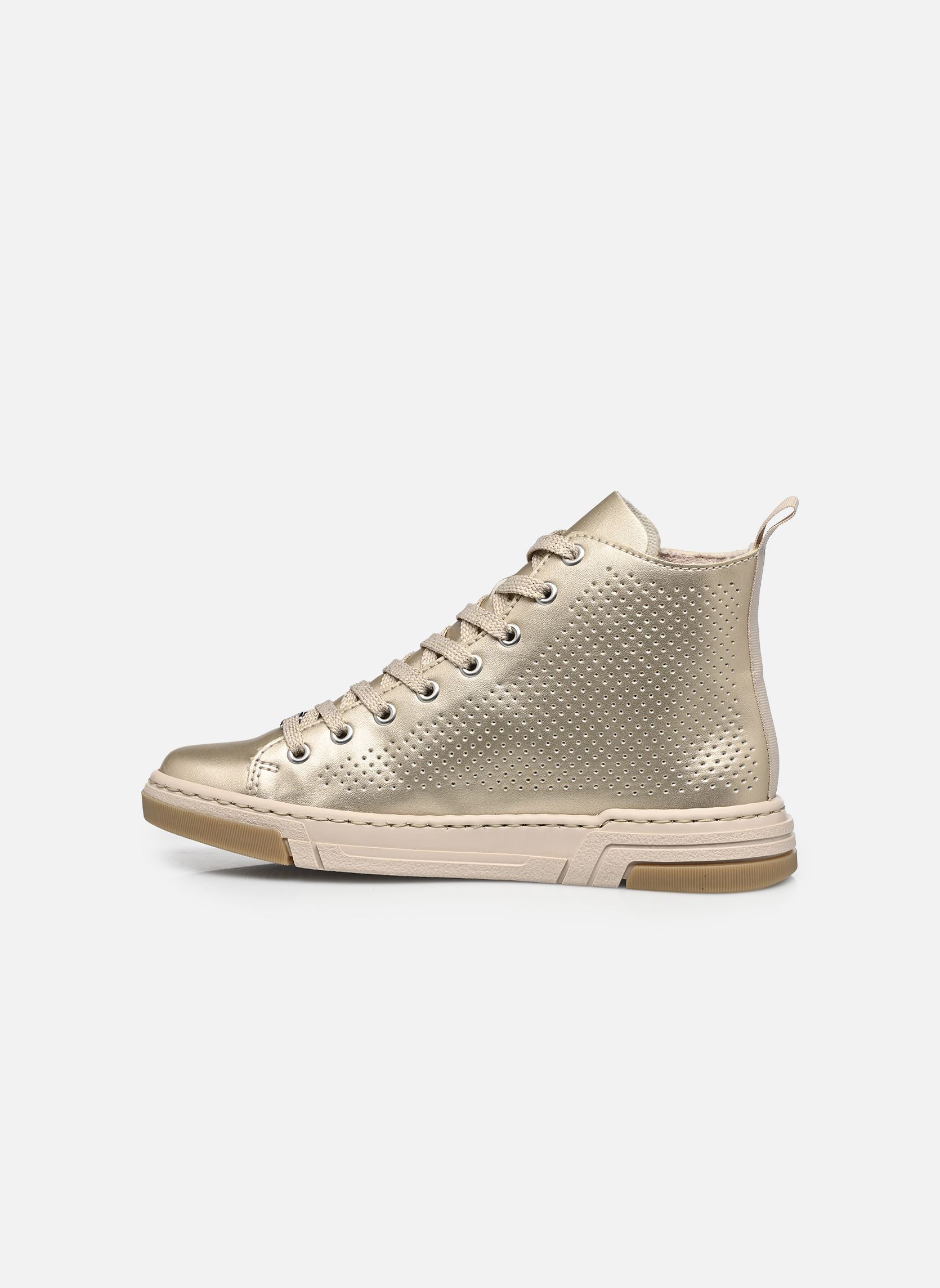 Rieker Baskets toile N3945 femme or et bronze | Sarenza France