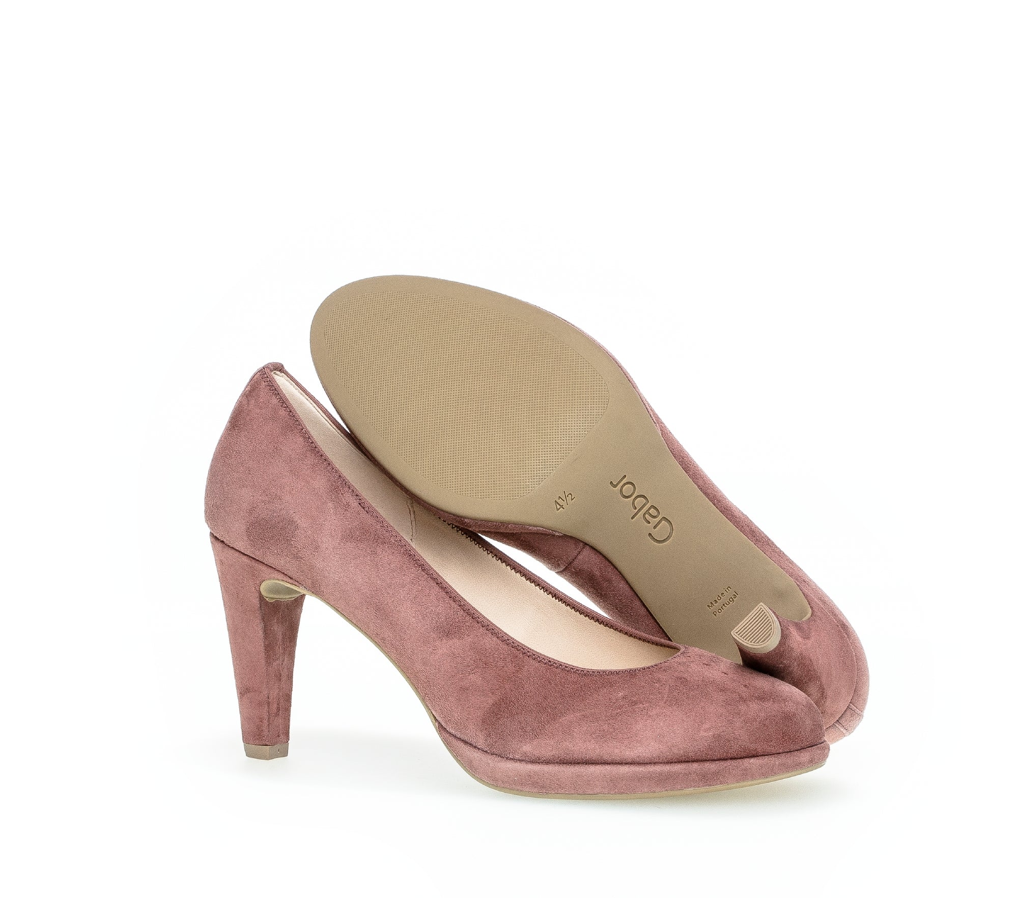 Gabor Escarpins Escarpins roses en daim femme rose | Sarenza France