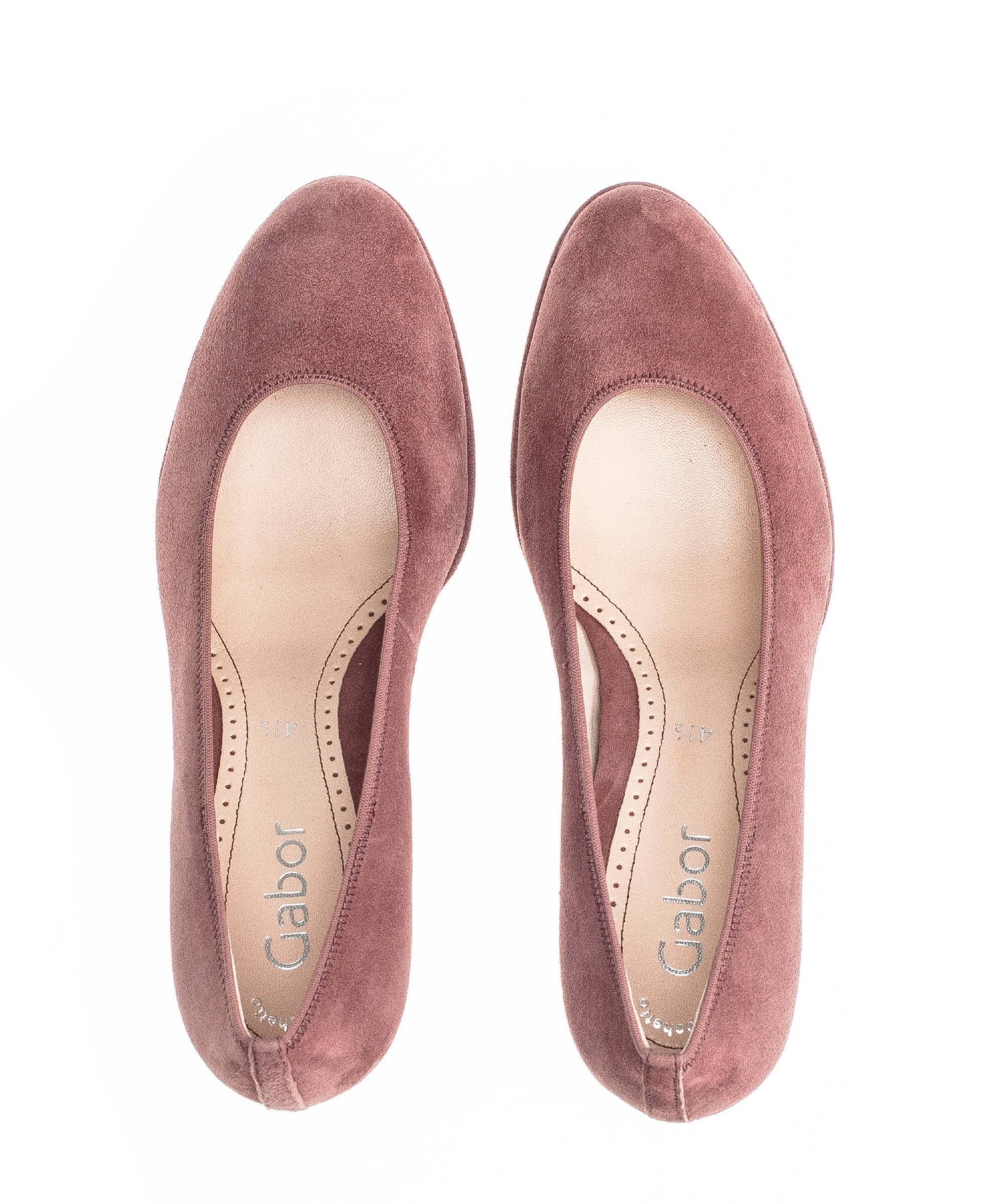 Gabor Escarpins Escarpins roses en daim femme rose | Sarenza France